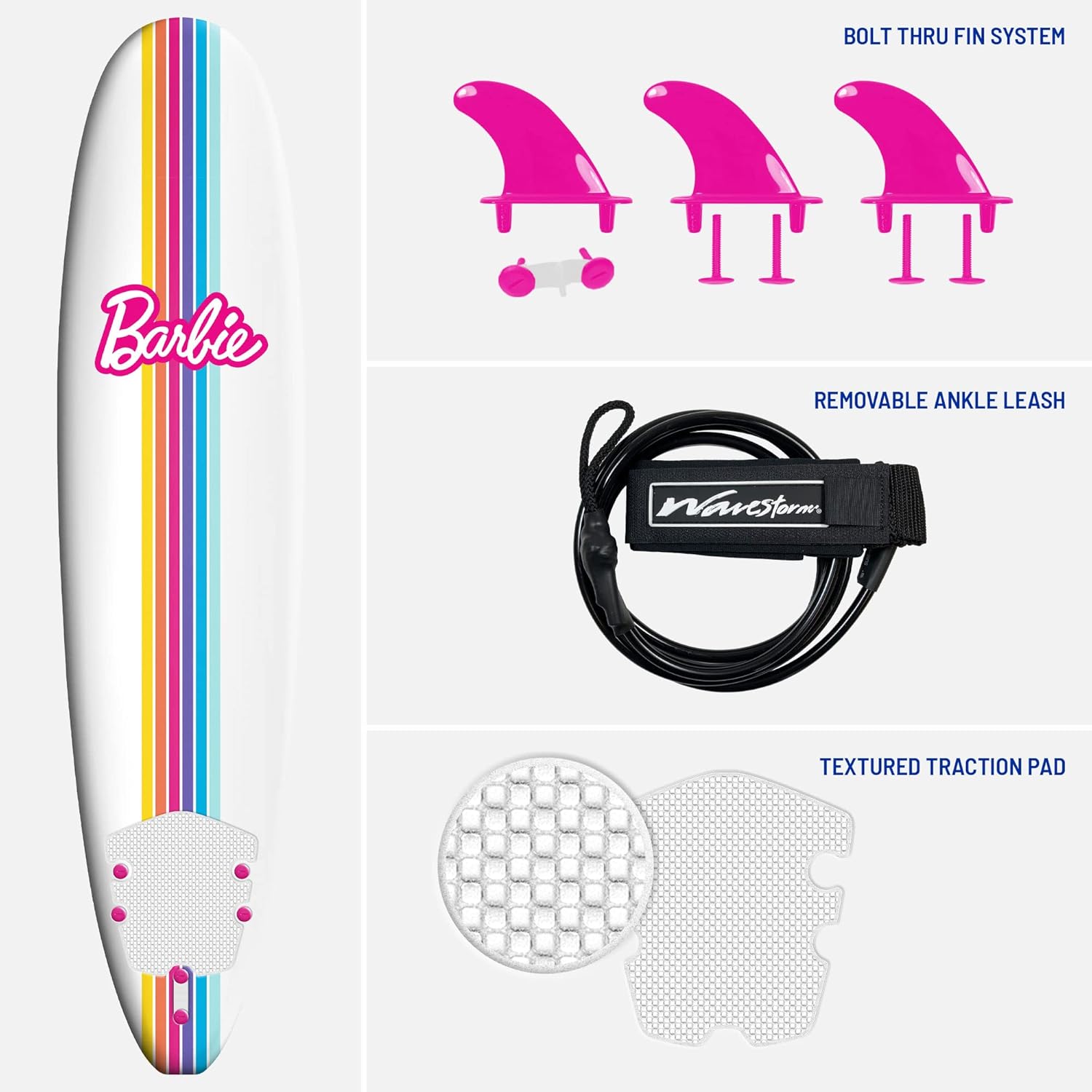Barbie Signature – Tabla de surf de 8 pies de Wavestorm Cubierta ...