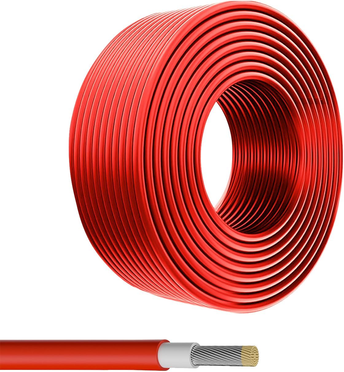 Amazon.com: Zhong Hua Jiang Solar Panel Wire, Red Color,15FT 10AWG ...