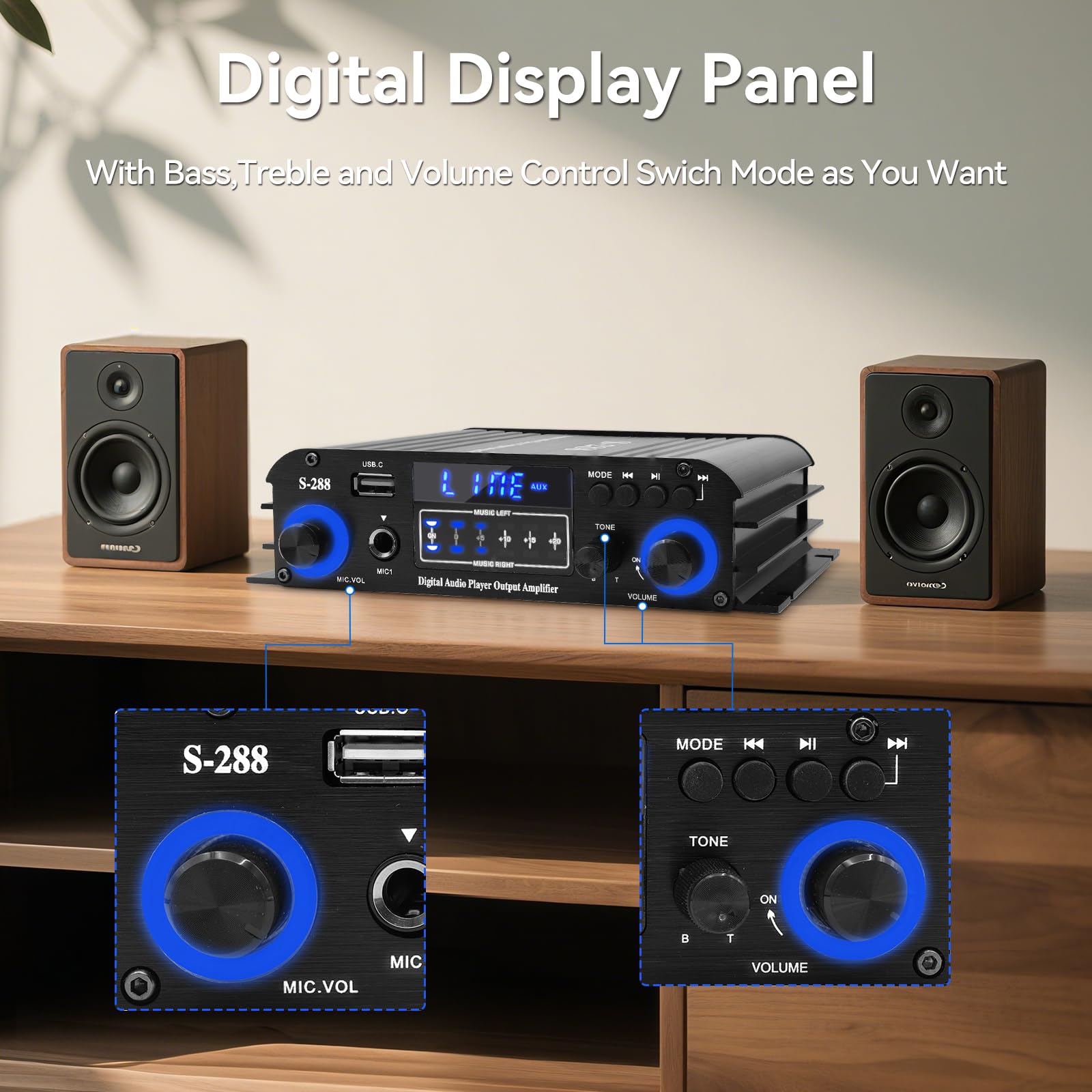 Snapklik.com : 4 Channel Stereo Receivers Audio Home Amplifier ...