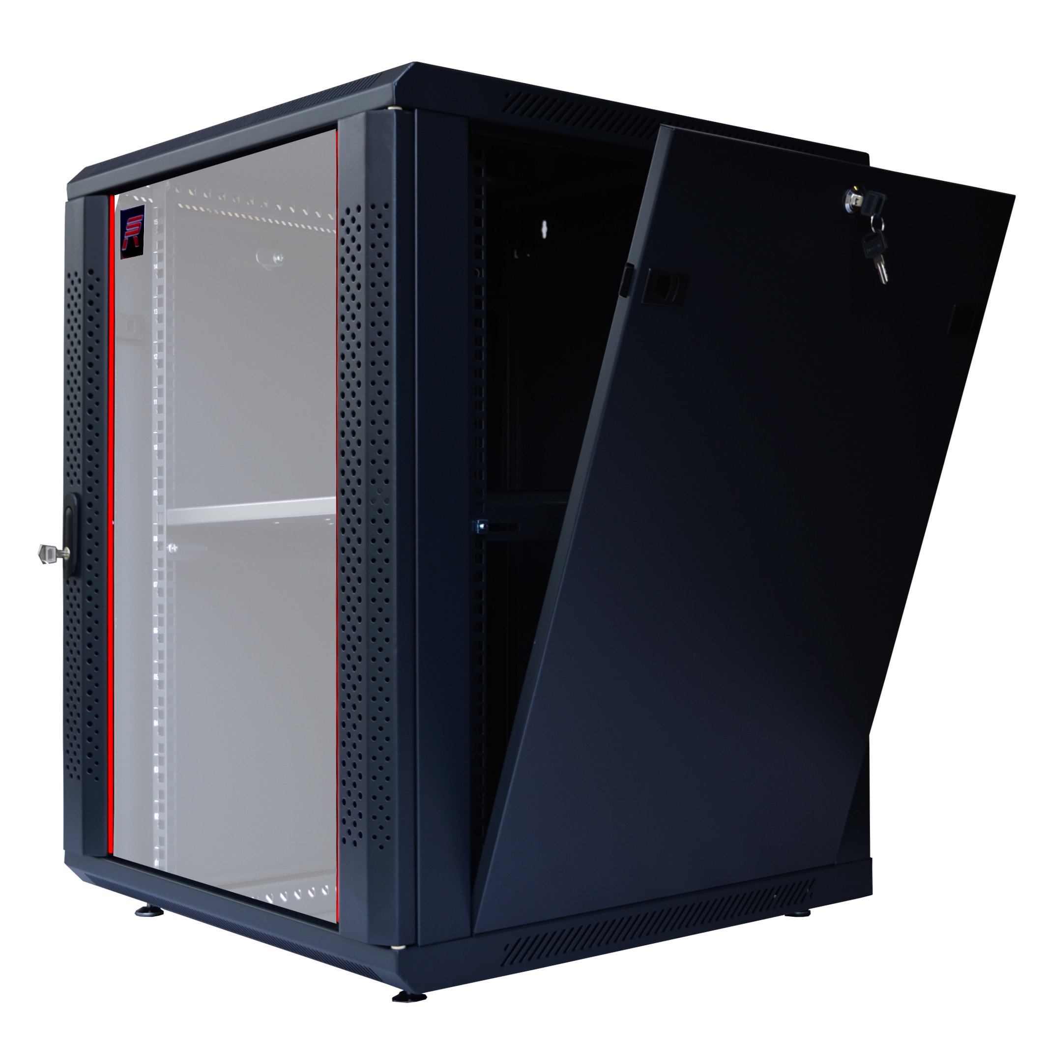 Buy 15U 24" Deep Server Rack Cabinet Enclosure Best Wall/Floor IT Data ...