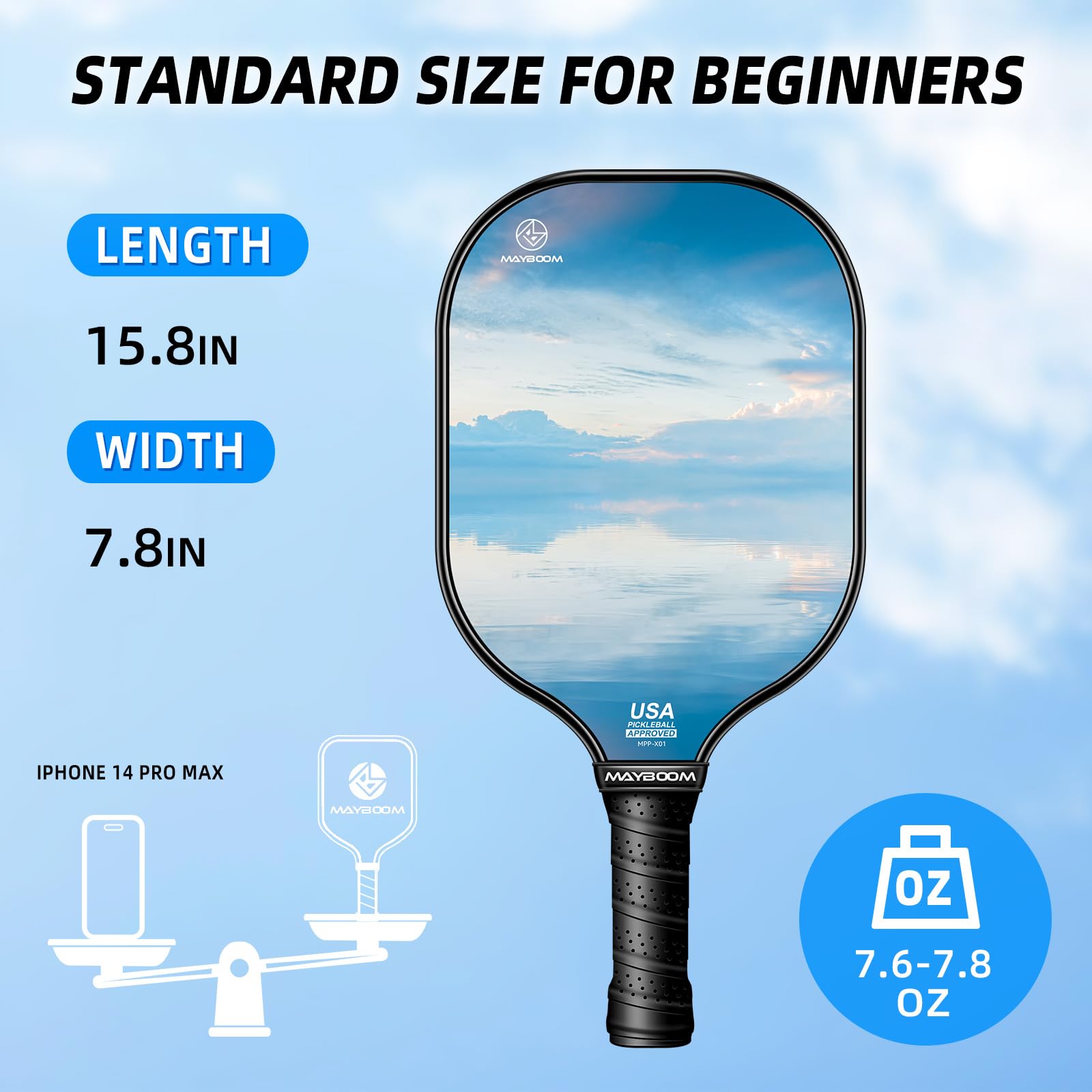 Snapklik.com : MayBoom Pickleball Paddles, USAPA Approved Pickleball ...