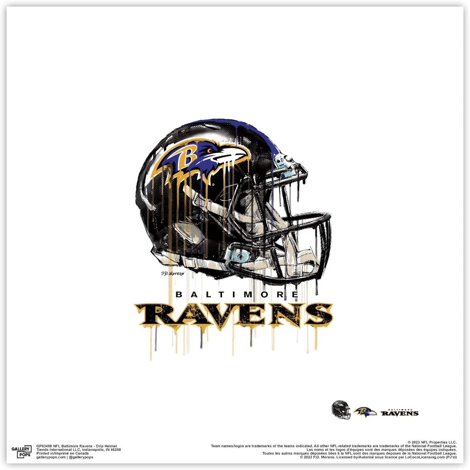 Trends International Gallery Pops NFL Baltimore Ravens – Póster de ...