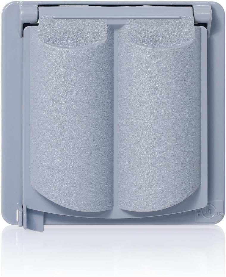 Leviton Weatherproof Cover, 2-Gang for Decora, GFCI, Duplex, or Single ...