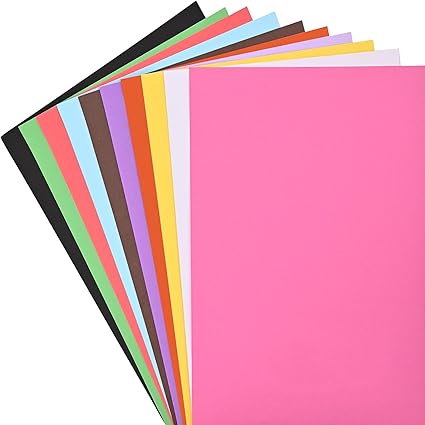 VinTS 50 Pcs Colored Poster Boards,11.7x16.5 Inches 10 Assorted Color ...