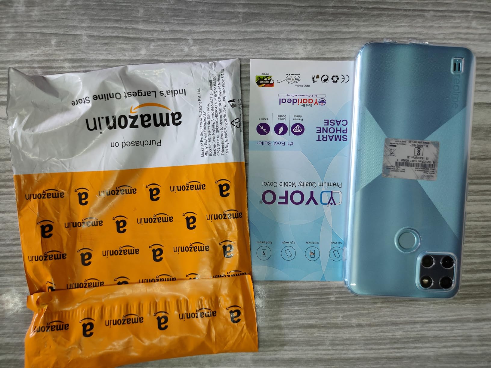 YOFO Back Cover for Realme C21Y / C25Y (Flexible|Silicone|Transparent ...