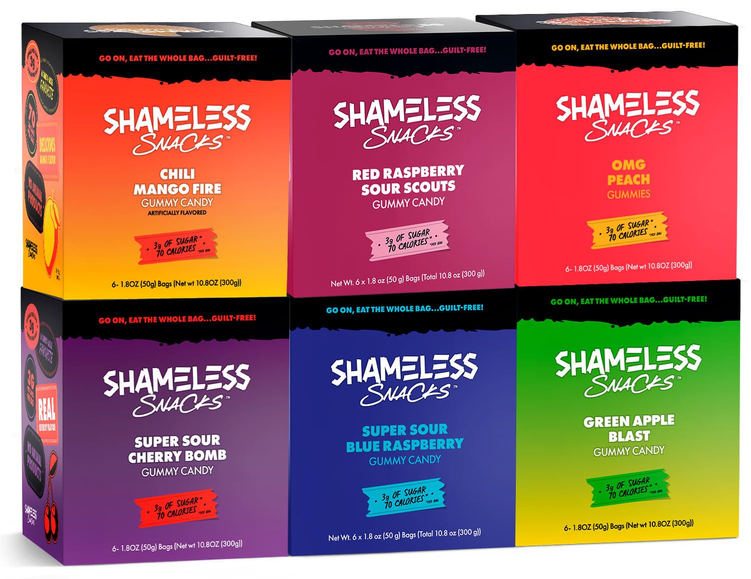 Amazon.com : Shameless Snacks Bundle - Healthy Low Calorie Snacks, Low ...