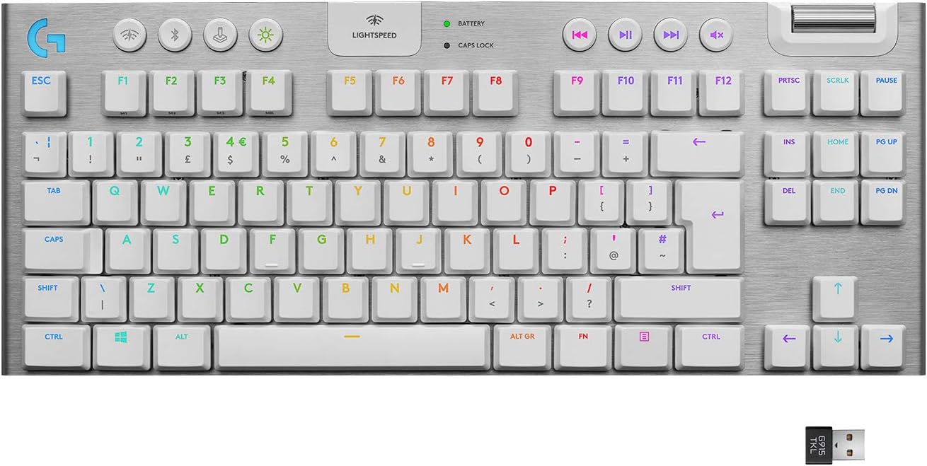 Amazon.com: Logitech G915 TKL Tenkeyless Lightspeed Wireless RGB ...