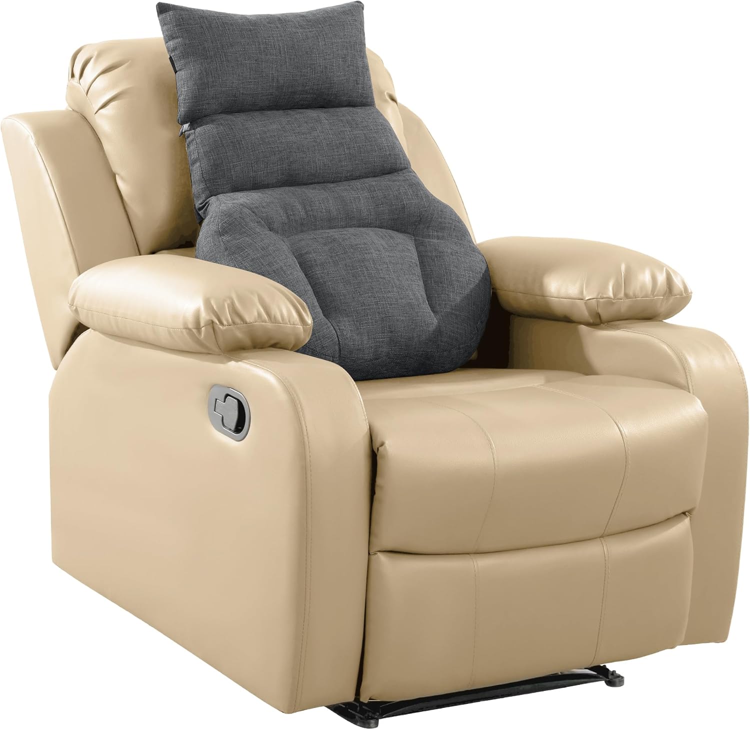 Amazon.com: HOMBYS Lumbar Support Pillow with Headrest for Recliner ...