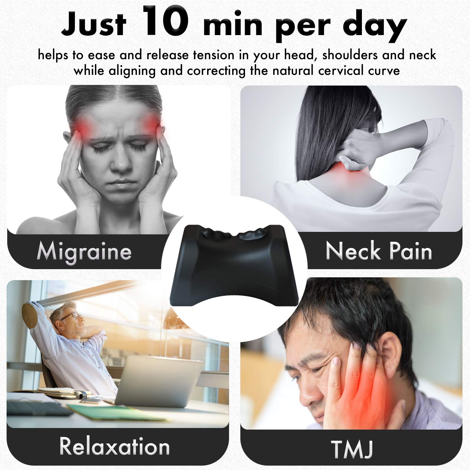Occipital Release Tool 2.0 - Cervical Traction for Neck and Shoulder ...