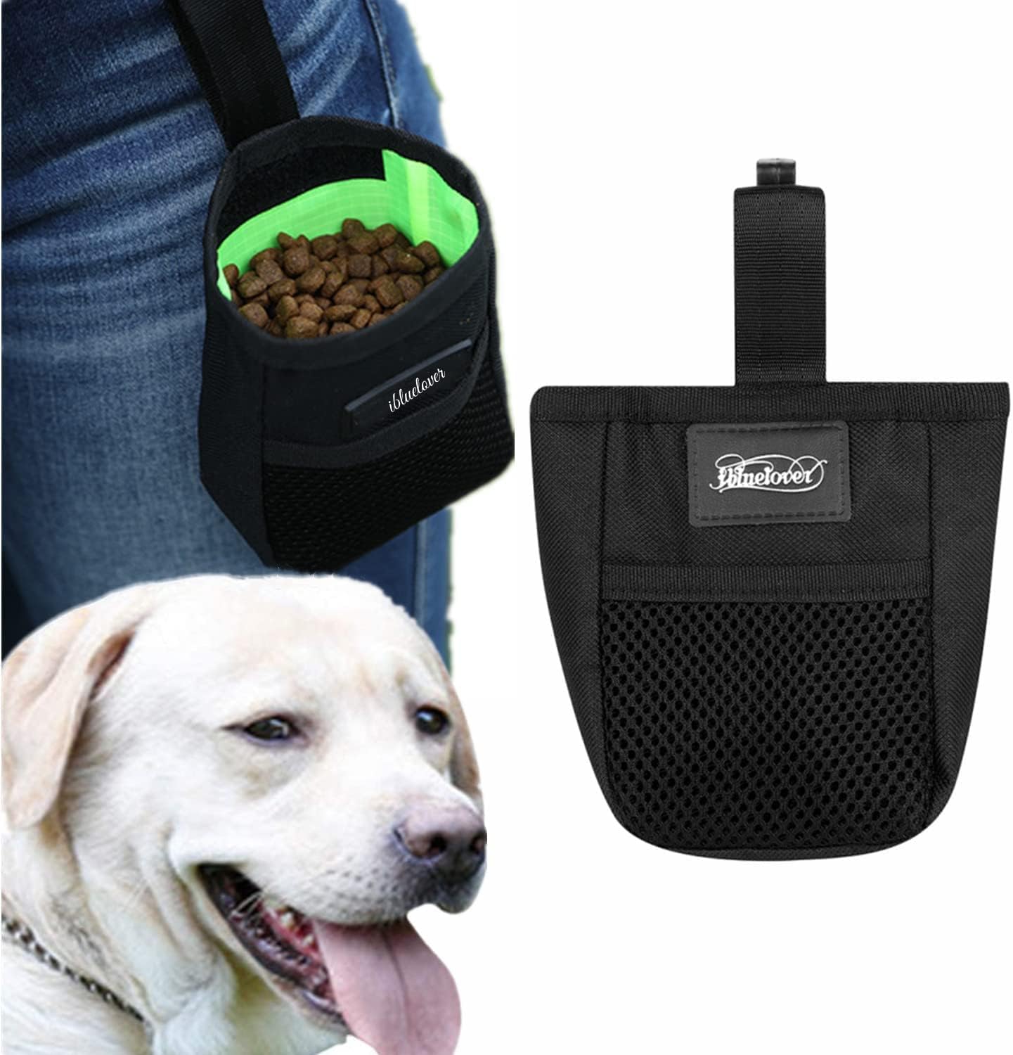 Amazon.com: Mini Dog Treat Training Pouch Pet Kibble Treat Snack Bag ...