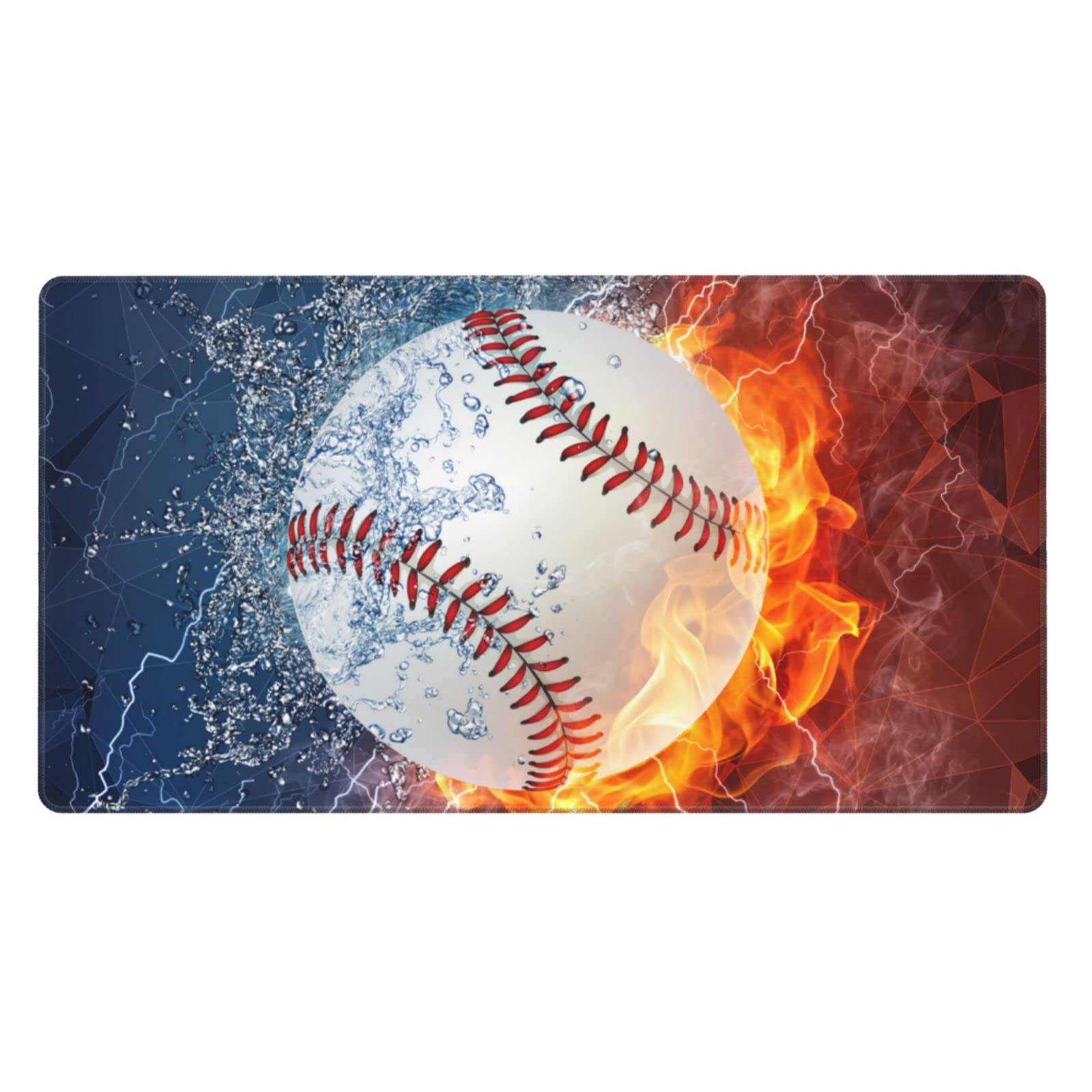 Amazon.com: Sports-Themed Extended Large Gaming Mouse Pad with Baseball ...