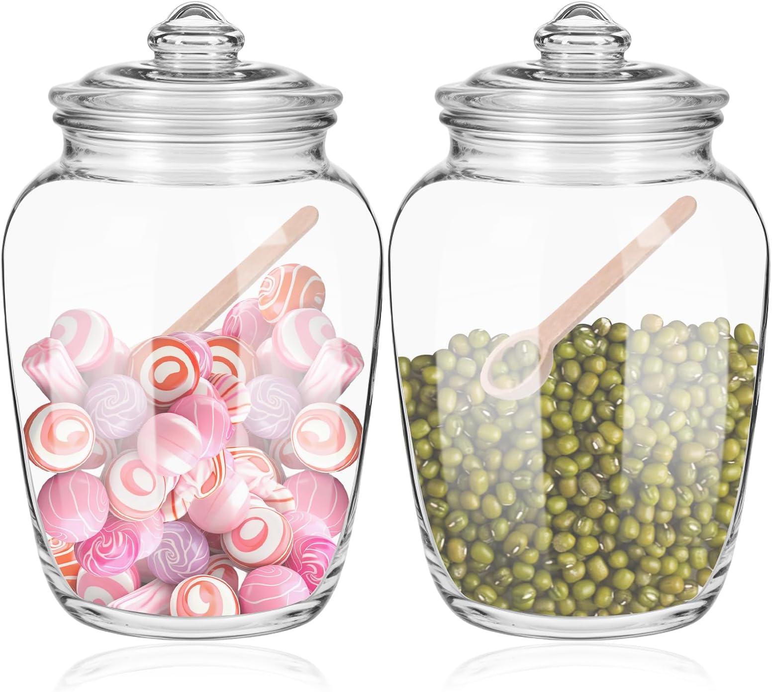 Amazon.com: KALIONE 77oz Glass Jars Bath Salt Container with Airtight ...