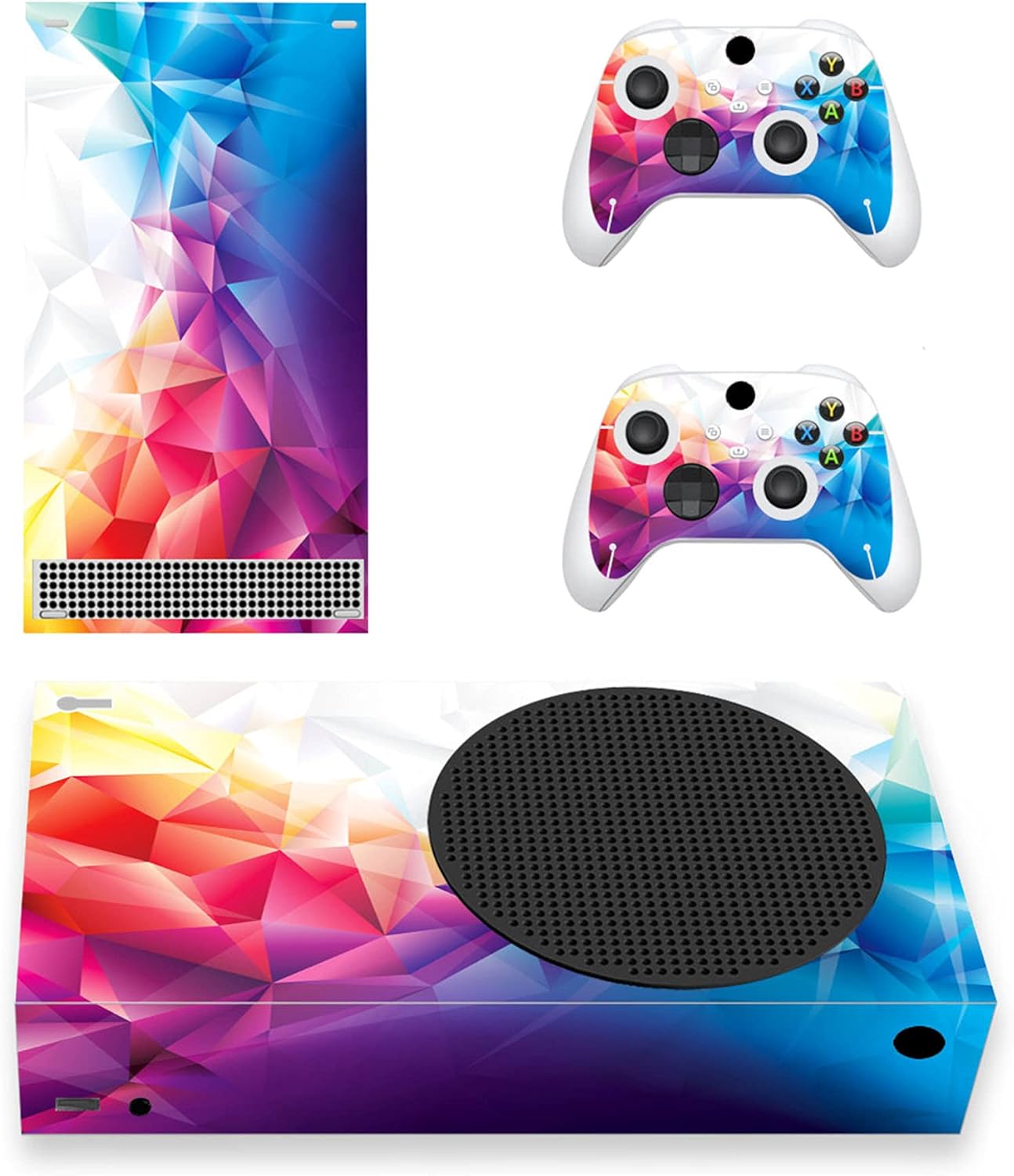 Amazon.com: PlayVital Dazzling Prism Custom Vinyl Skins for Xbox Core ...
