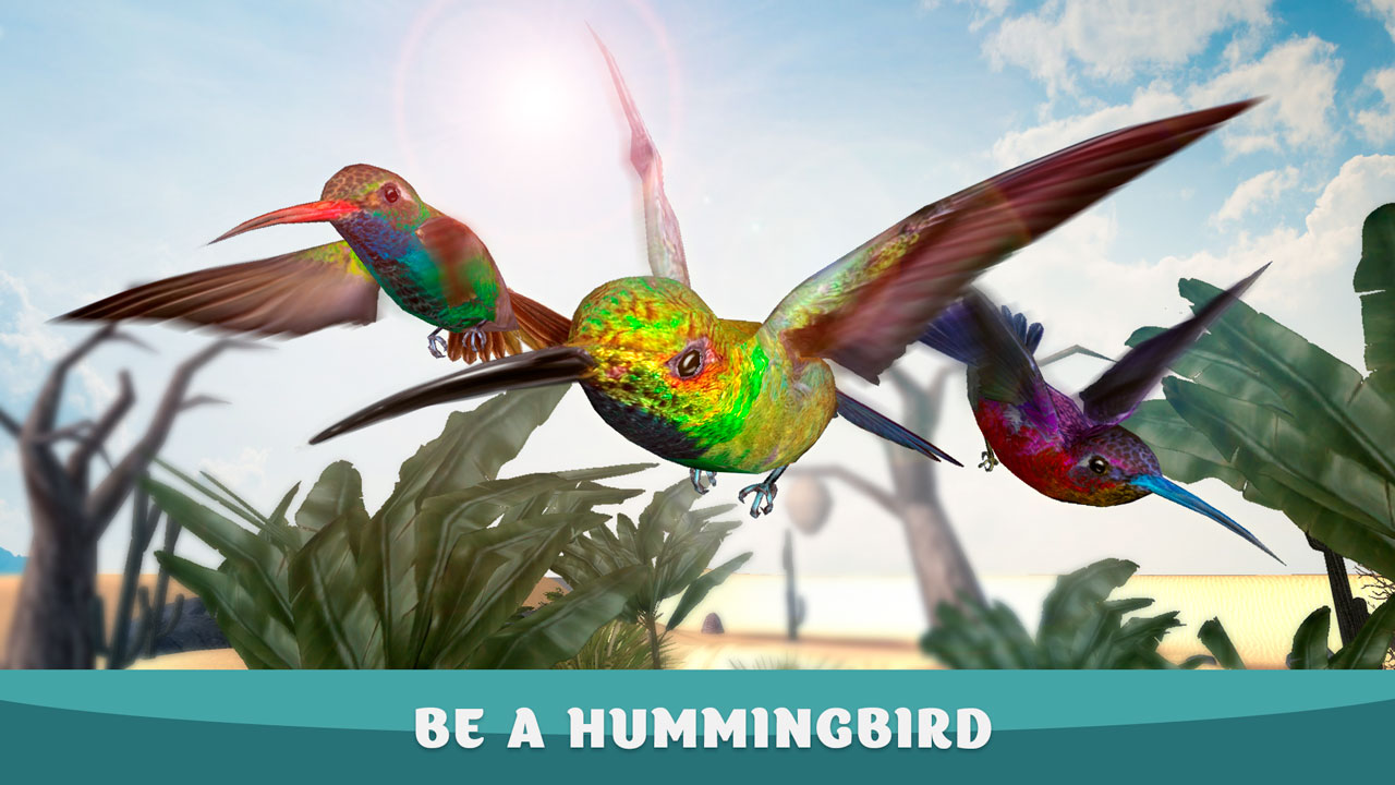 Humming Bird Wildlife Simulator Game: Flower Eating Bright Color Dash ...