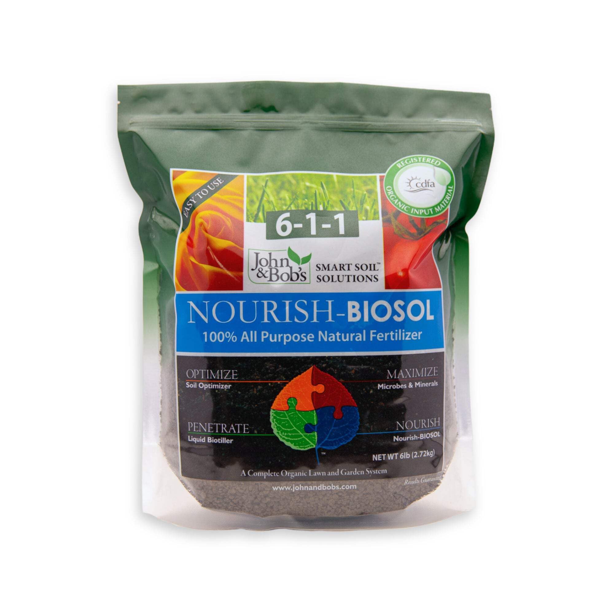 Amazon.com : Nourish-Biosol 6lbs. (1,000 sq. ft.) : Patio, Lawn & Garden