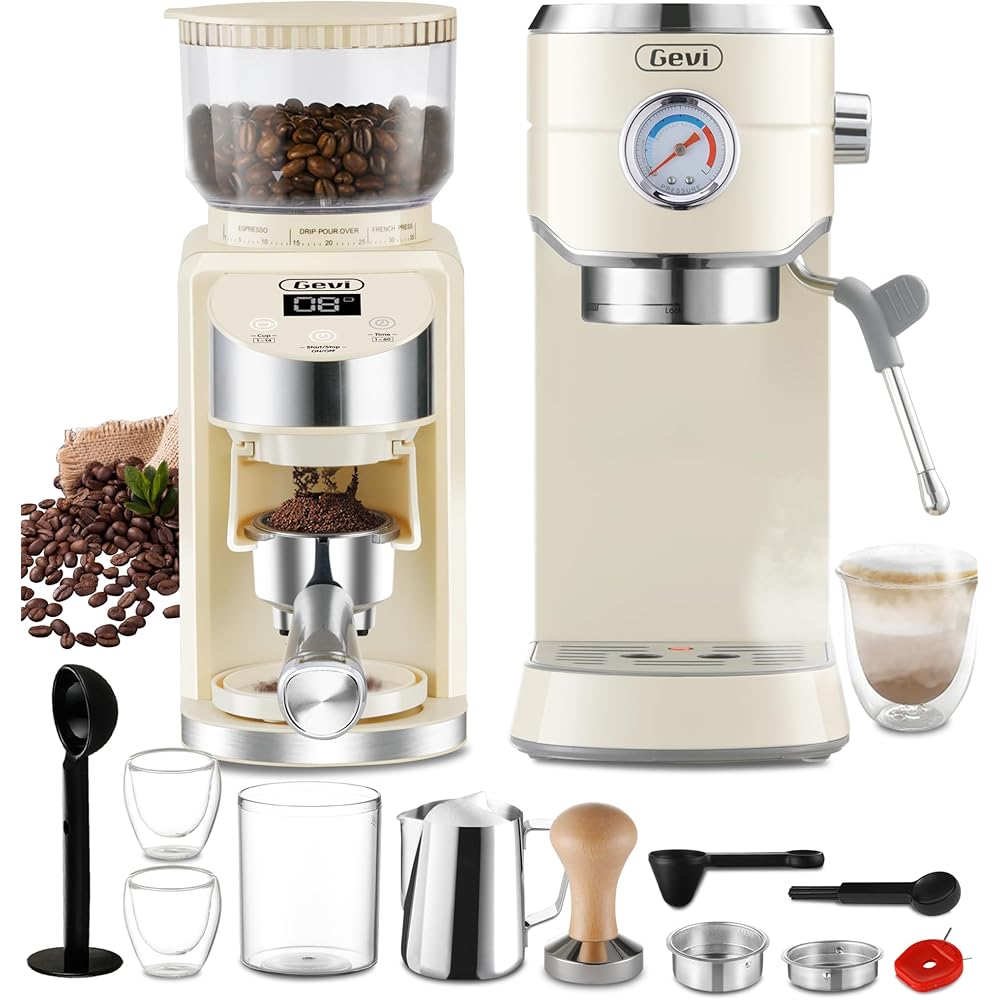 $11/mo - Finance Gevi Grain Mills 20 Bar Professional Espresso Coffee ...