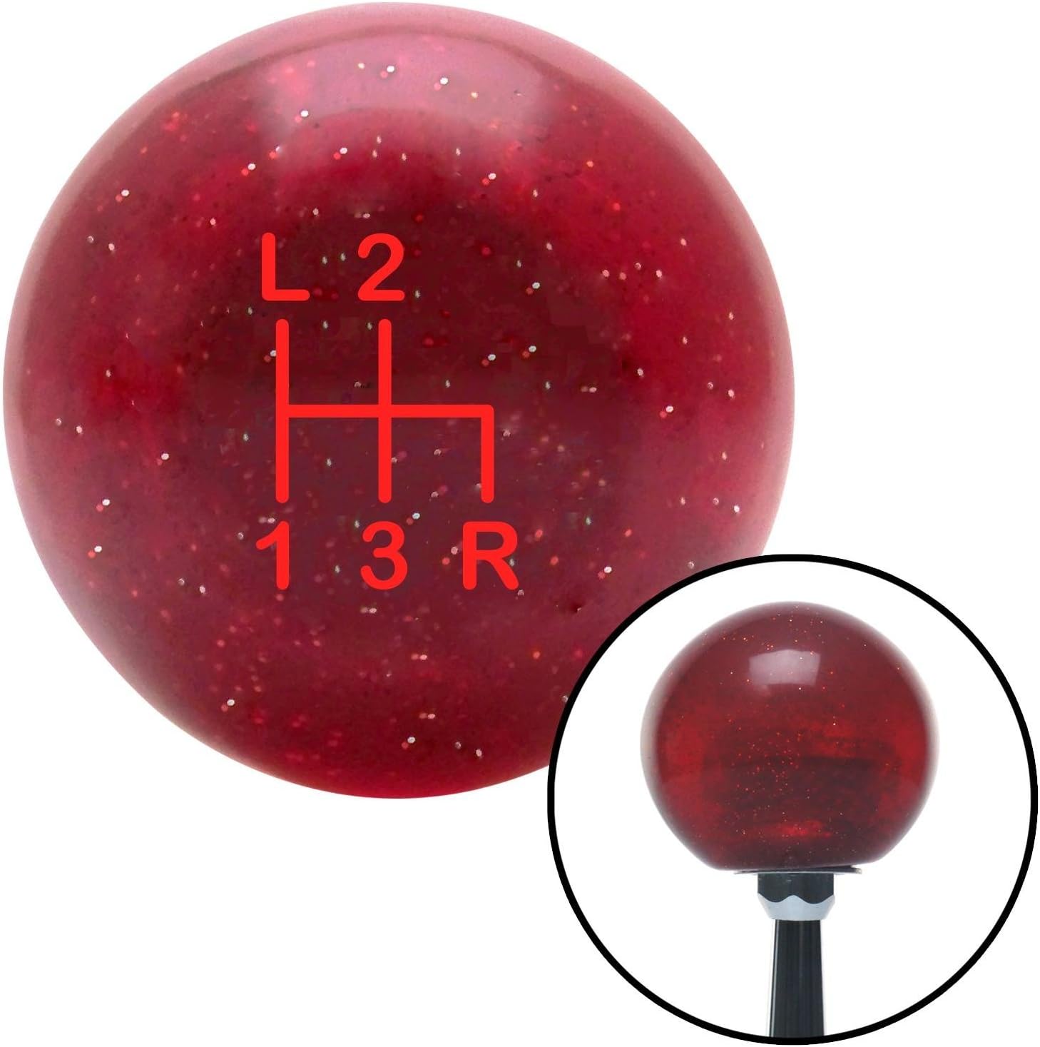 Amazon.com: American Shifter 82925 Red Metal Flake Shift Knob with M16 ...