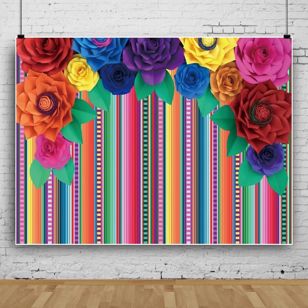 Amazon.com : ChloropLastid Fiesta Photo Backdrop Mexico Fiesta Backdrop ...