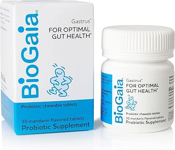 Amazon.com: BioGaia Gastrus Chewable Tablets, Adult Probiotic ...