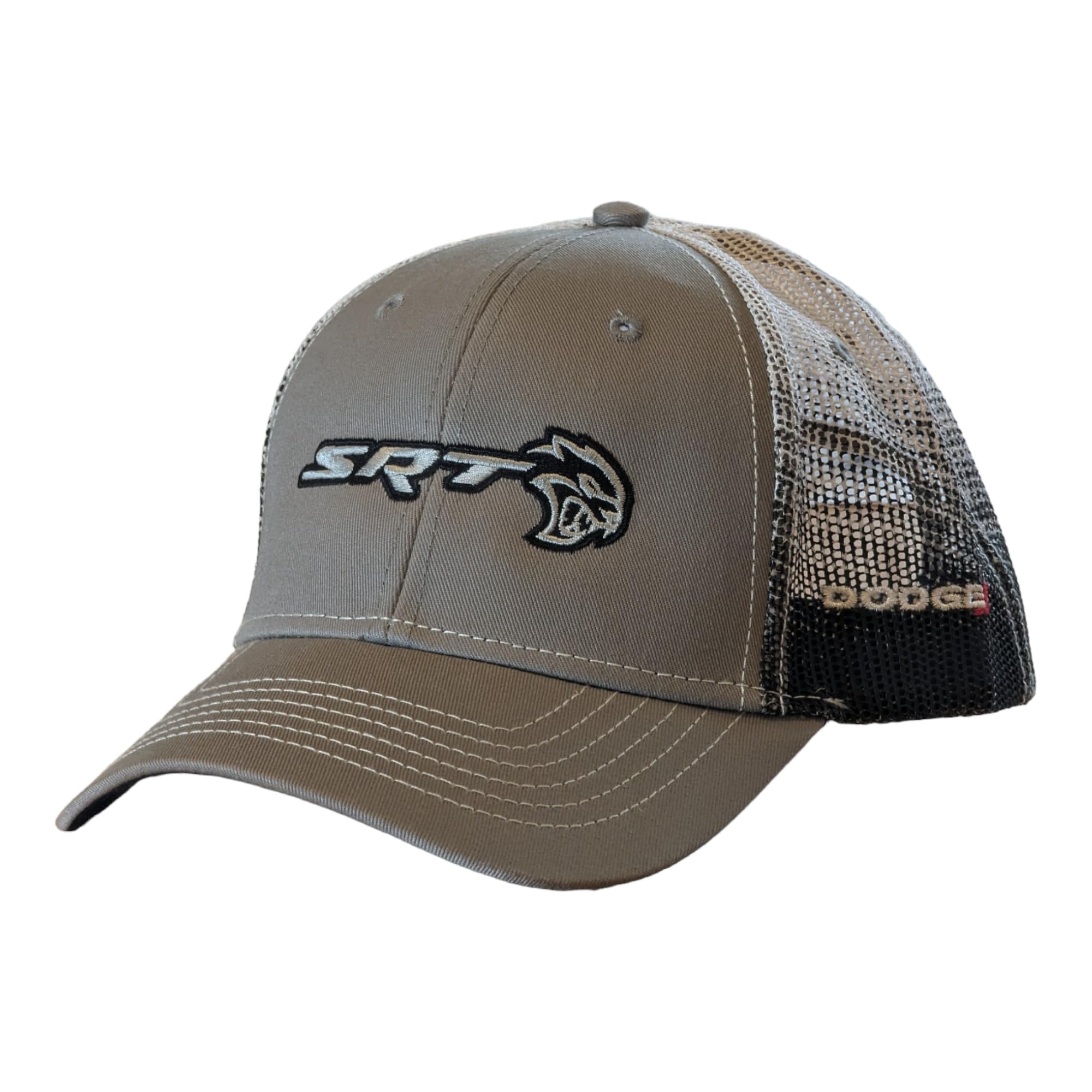Dodge SRT Hellcat Gravel Snapback Trucker Hat - Black/Grey/White at ...