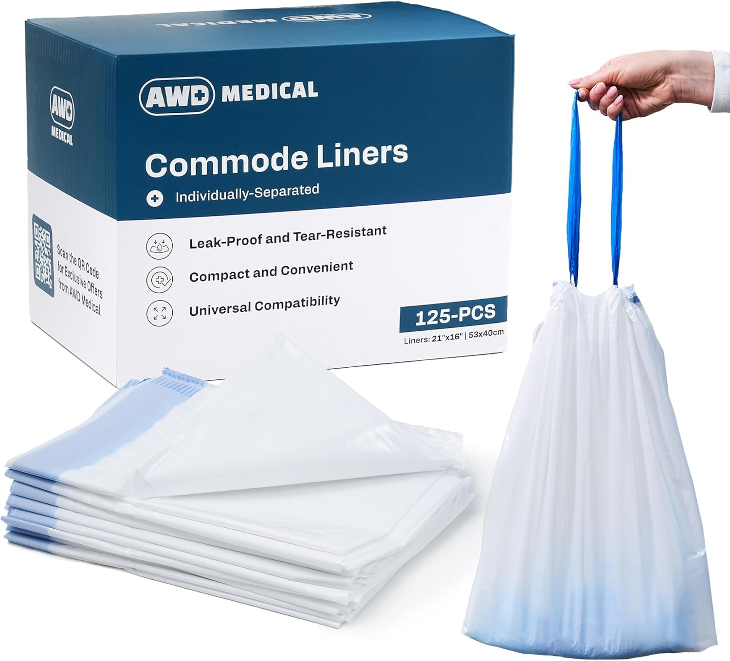 Amazon.com: Commode Liners - Adults Commode Bag Compatible with Most ...