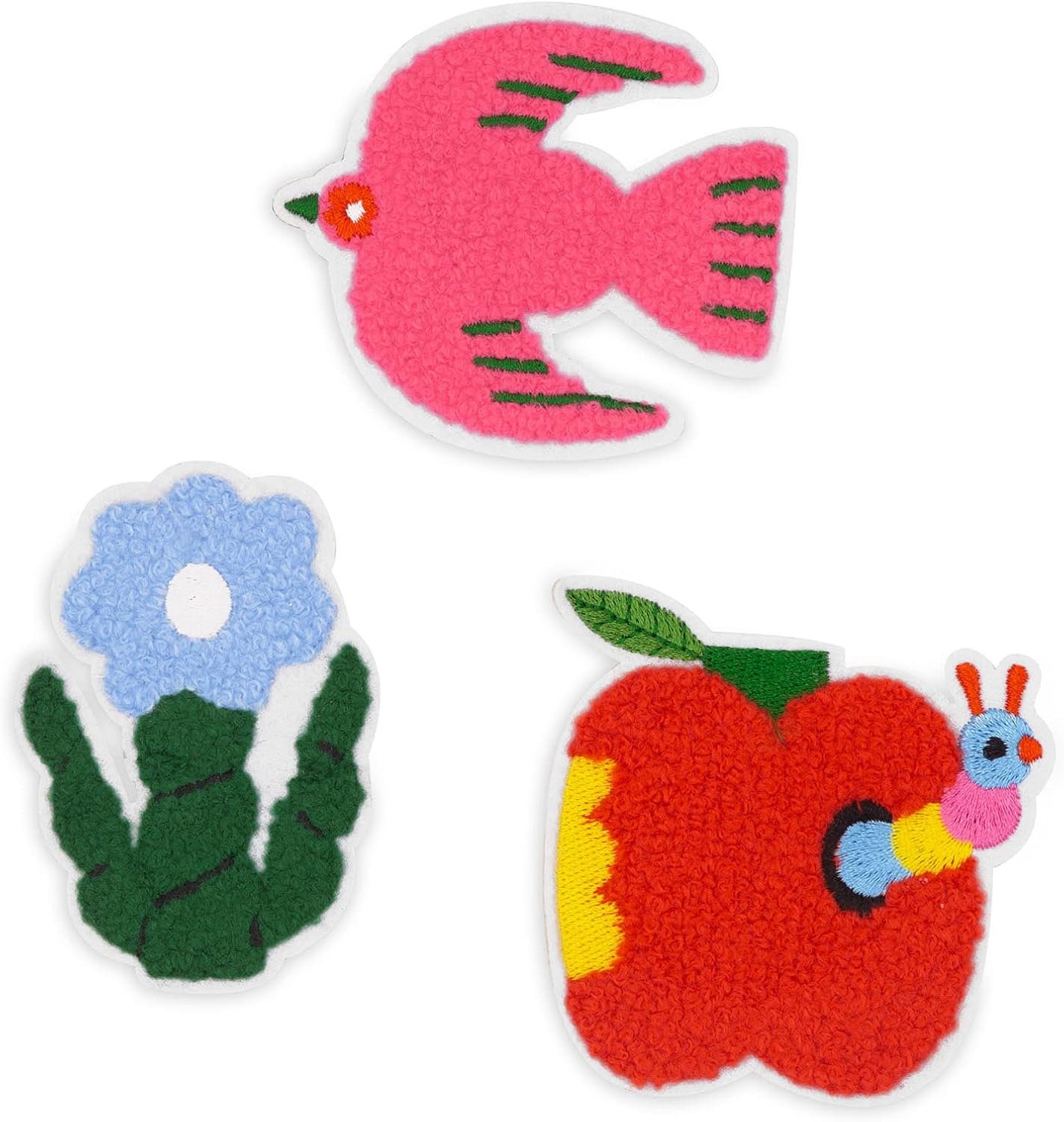 Amazon.com: ban.do 3 Pack Chenille Patches, Self Adhesive Large ...