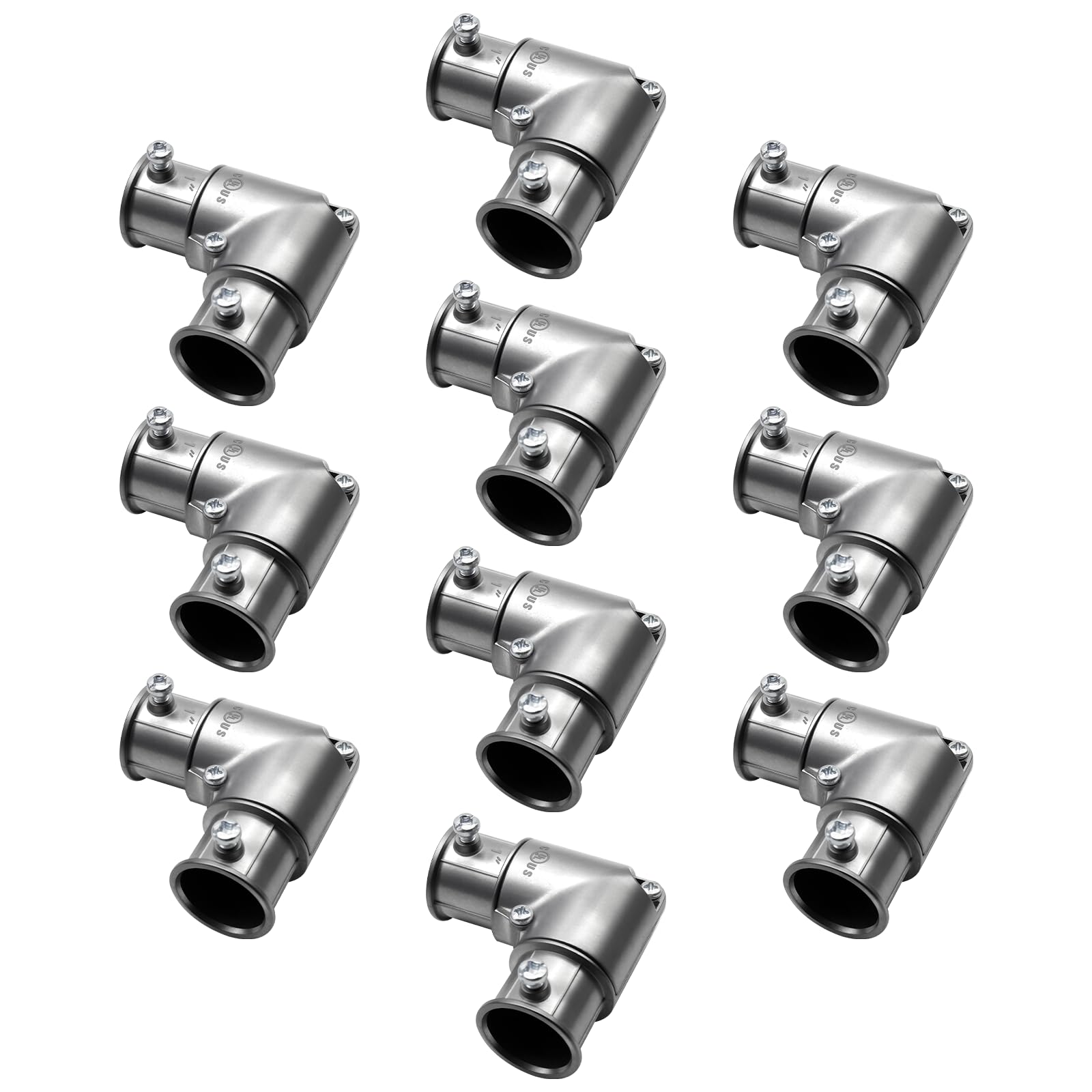 Snapklik.com : AIRTAK 10 Pcs EMT Conduit Fittings Inside Corner Pull Elbow, EMT 90 Degree Metal ...