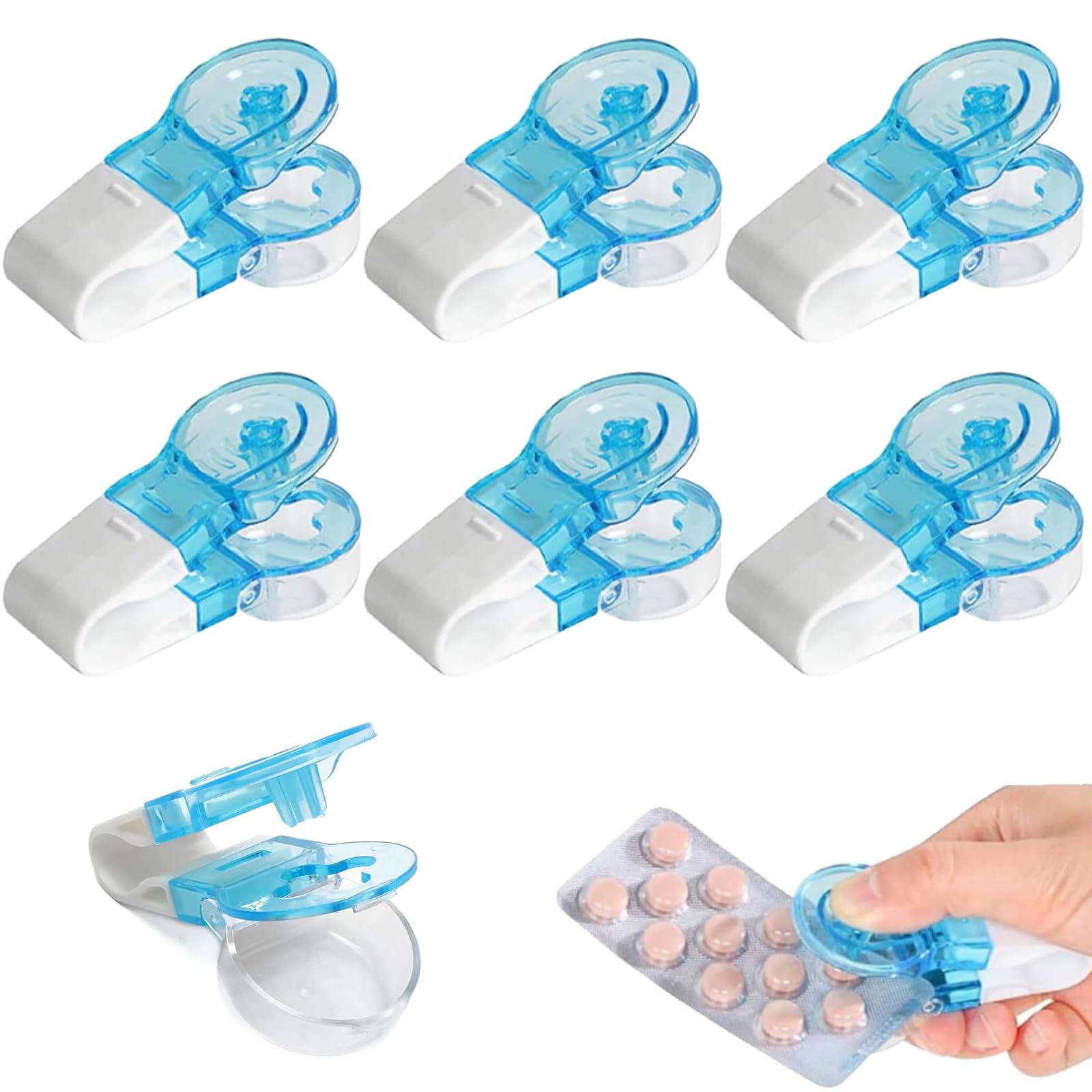 6pcs Pill Popper for Blister Packs, Pill Popper, Portable Pill Taker ...