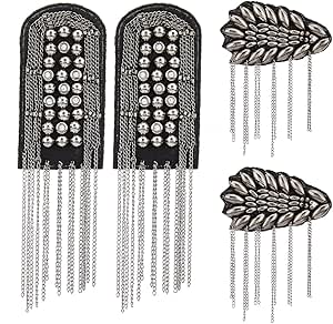 Amazon.com: SUPERFINDINGS 2 Pair Shoulder Epaulet with Tassel ...