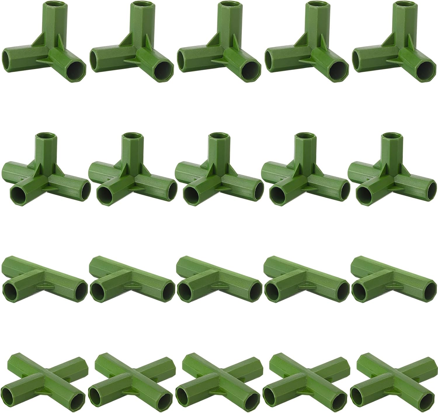 Amazon.com : Nuanchu 40 Pcs Fitting 10mm Greenhouse Connectors ...