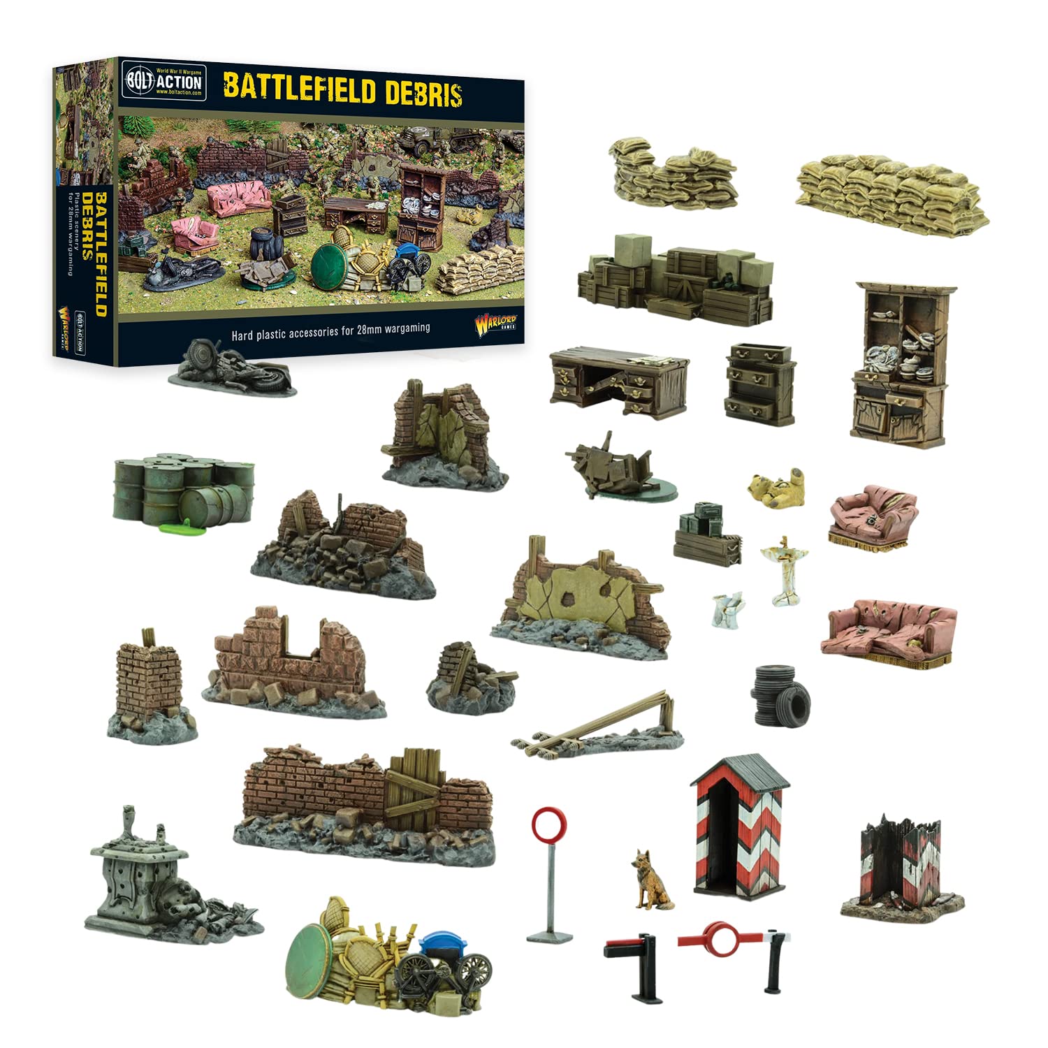 Buy Wargames Delivered - Bolt Action Battlefield Debris, 28mm ...