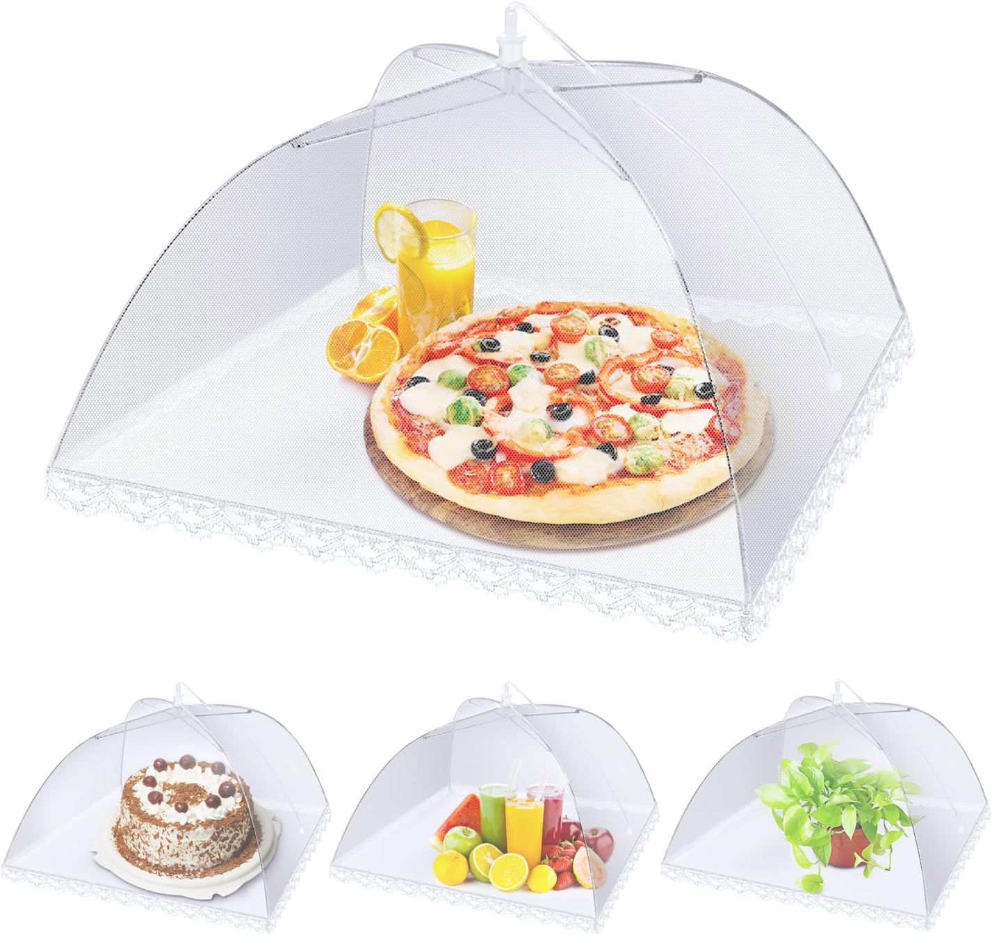 Amazon.com | Flexzion Food Cover Tent - Pop Up Mesh Screen Net Umbrella ...