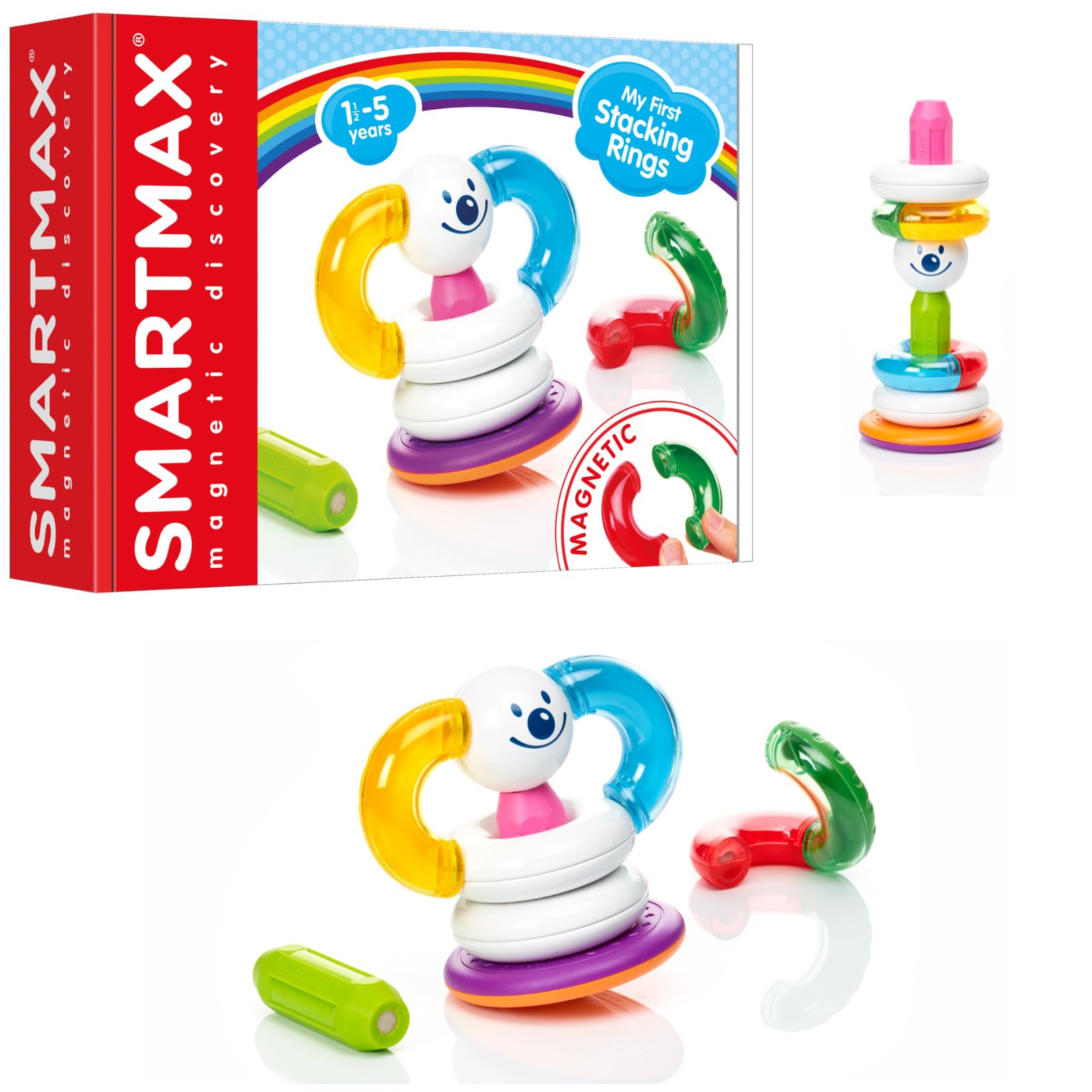 Amazon.com: SmartMax My First Stacking Rings 10-Piece Early STEM ...
