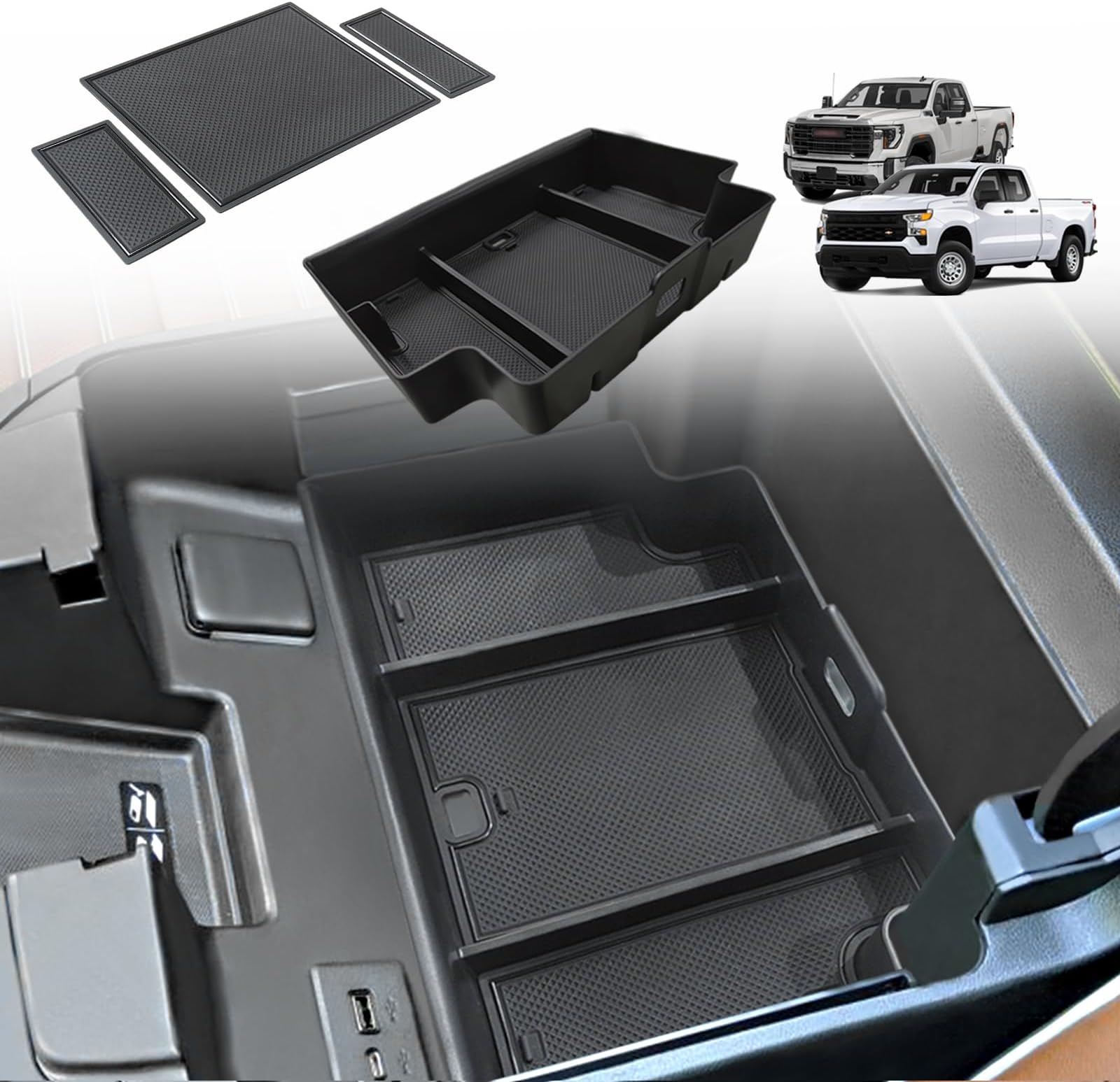 Amazon.com: Muslogy Center Console Organizer Compatible with 2022-2024 ...