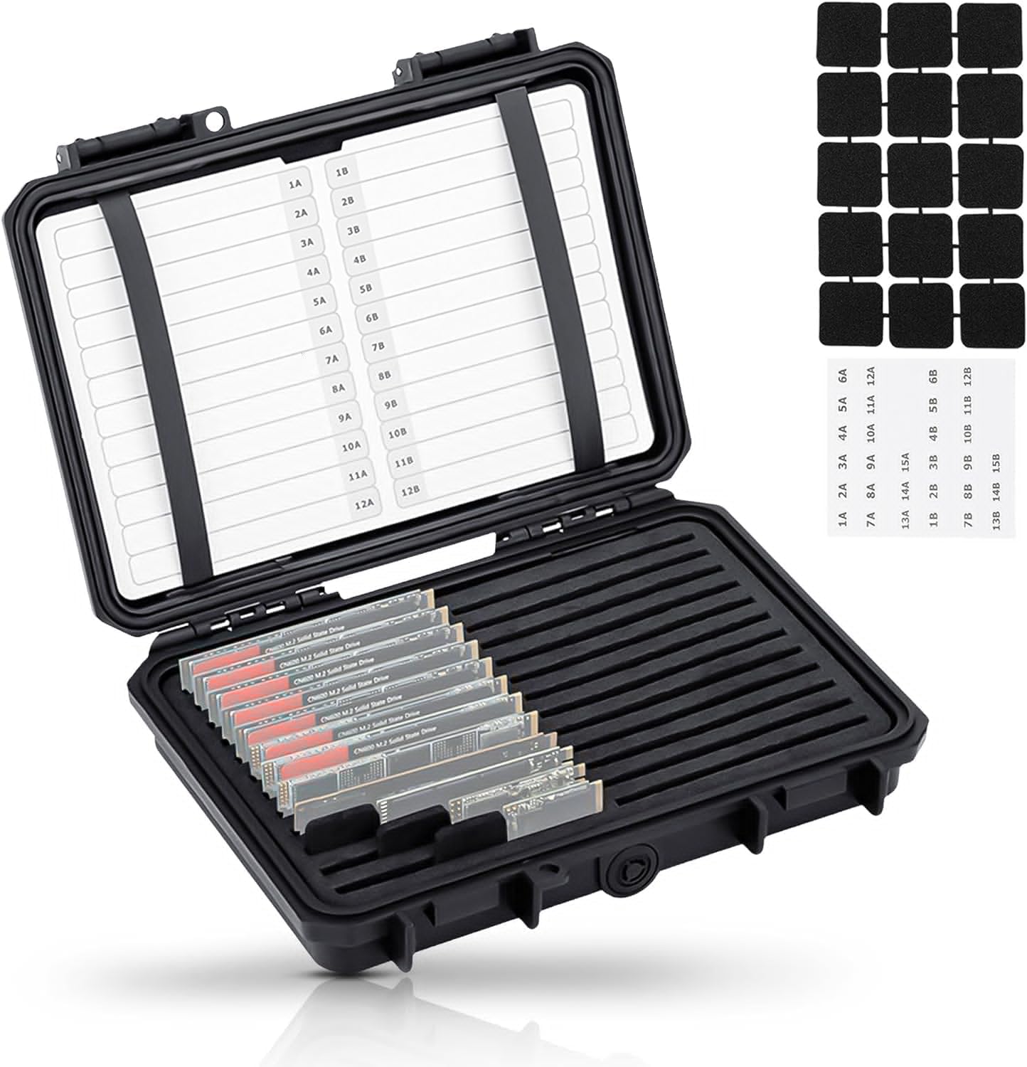 Amazon.com: High Capacity 24 Slots M.2 2280 2260 2242 2240 2230 Case ...