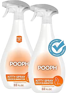 Amazon.com: POOPH Kitty Spray - Odor Eliminator, 32oz - Dismantles ...