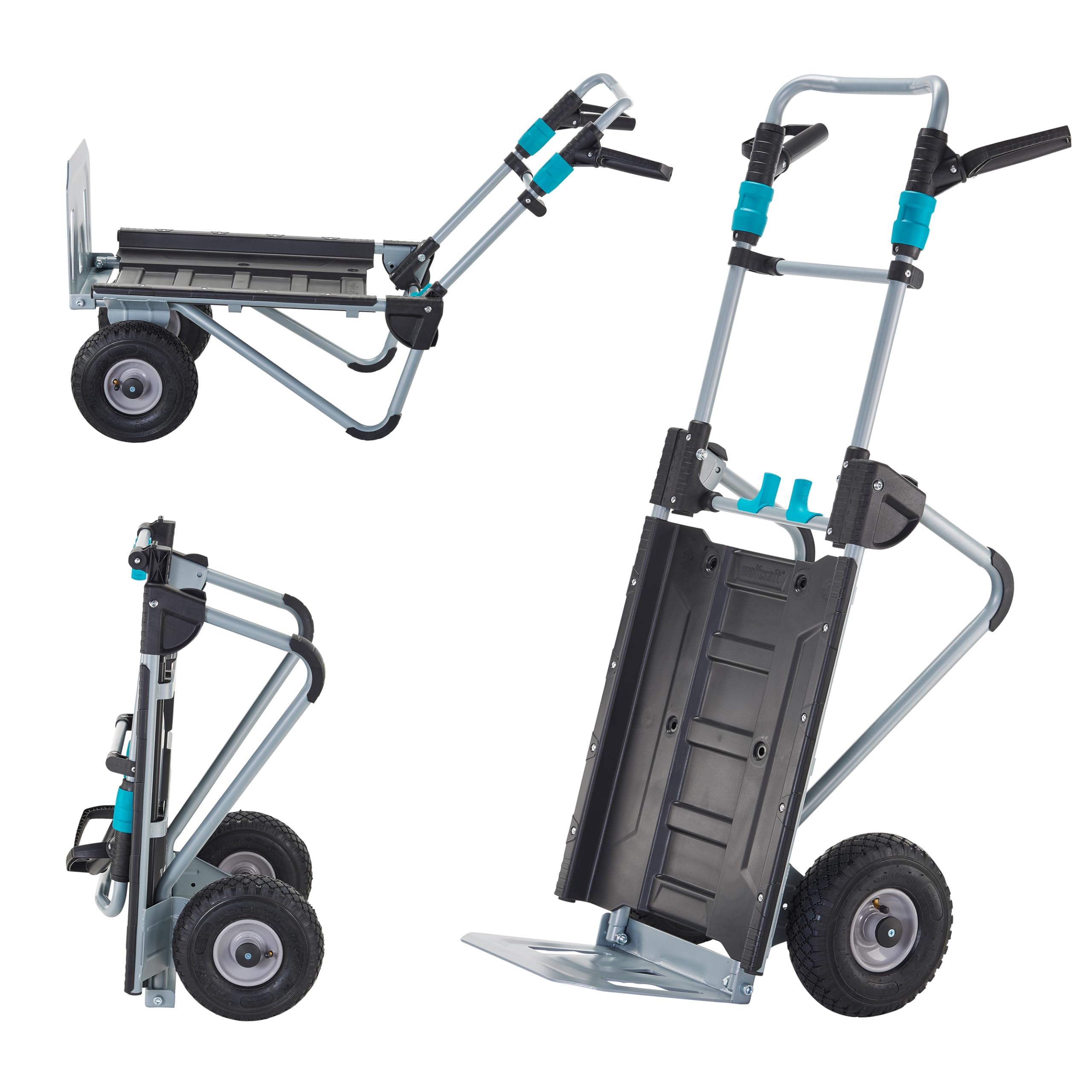 wolfcraft TS 2500 Transport System I 5535000 I The 2-in-1 solution: hand truck and push cart ...