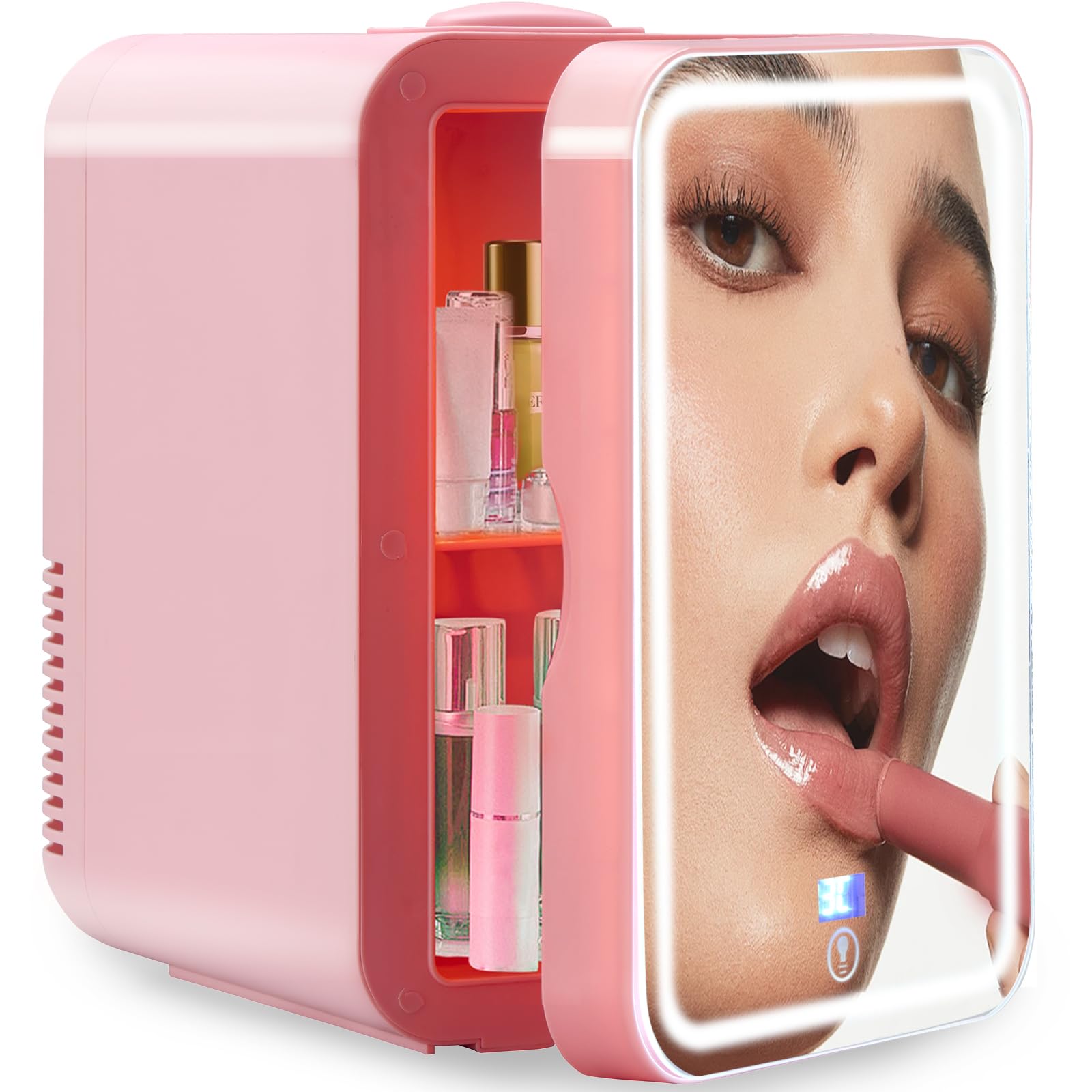 Amazon.com: PIQUEBAR Skincare Fridge 6L, Mini Makeup Cosmetic Fridge ...