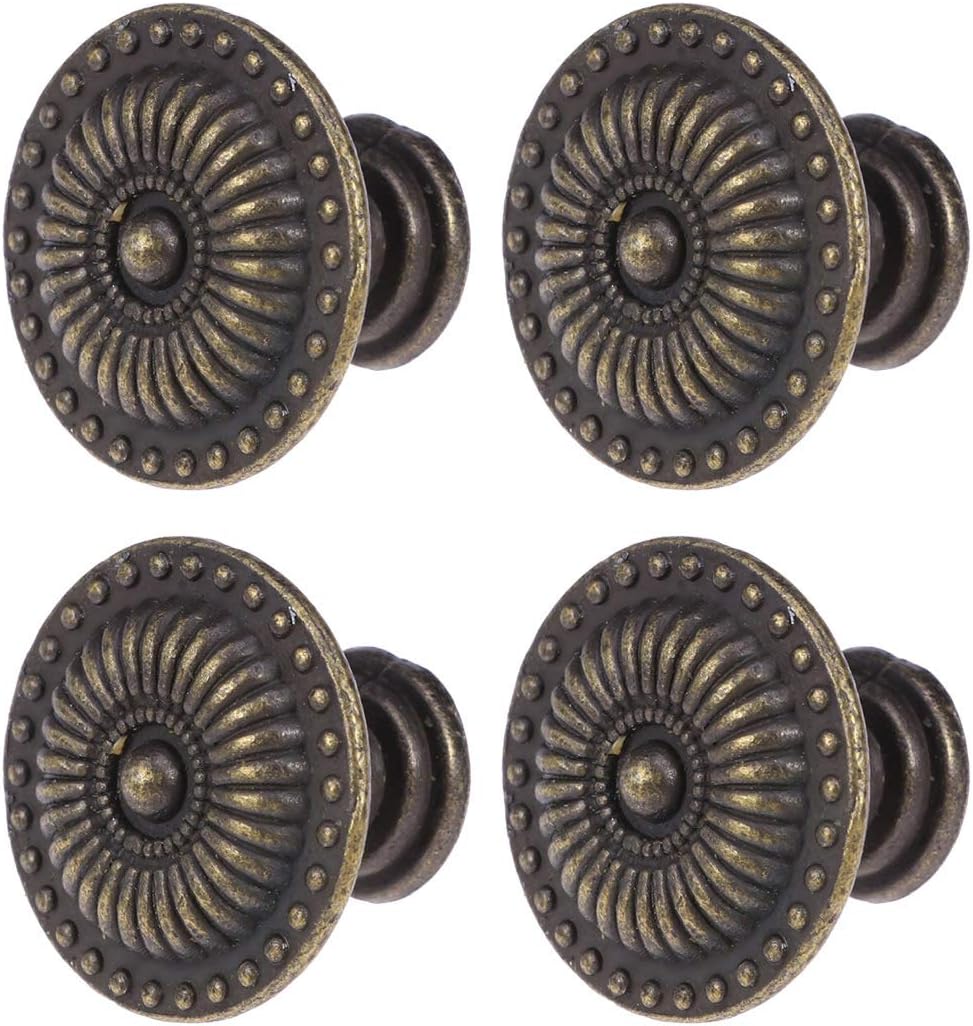 WINOMO 4pcs Mini Vintage Knob Drawer Pull Cabinet Cupboard Handle Knob ...