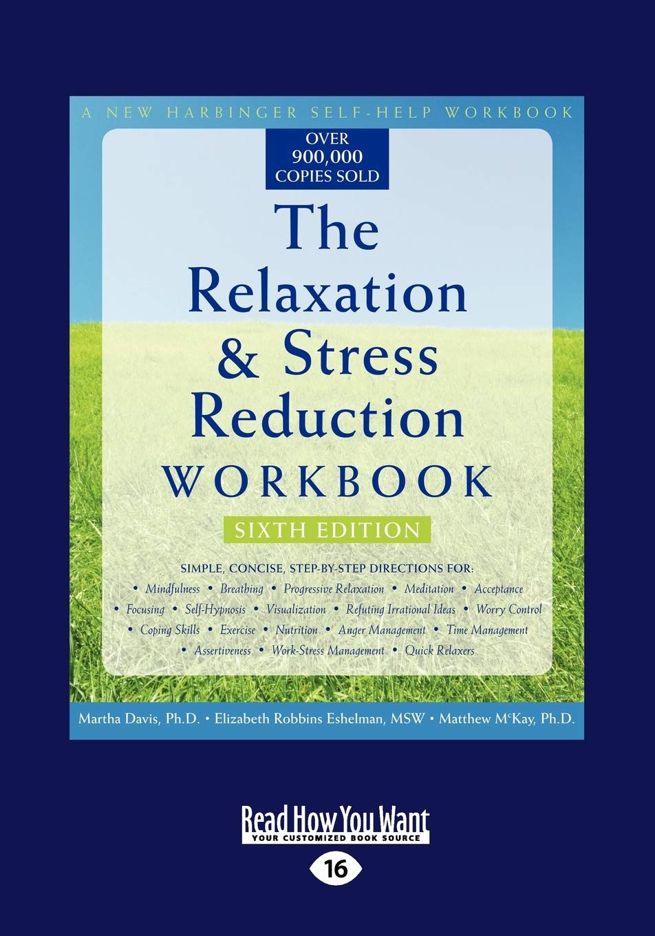 The Relaxation & Stress Reduction Workbook: Sixth Edition: McKay, Davis ...