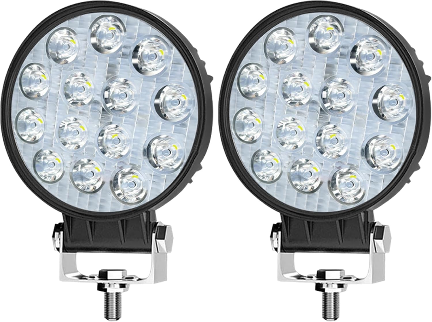 Amazon.com: LED Pod Lights MUVKQC 4.5 Inch 42W Round LED Work Lights ...
