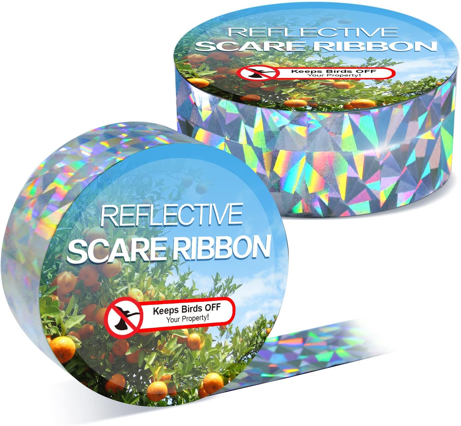 Amazon.com : Bird Scare Tape Ribbon(524FT) - Reflective Tape for Birds ...