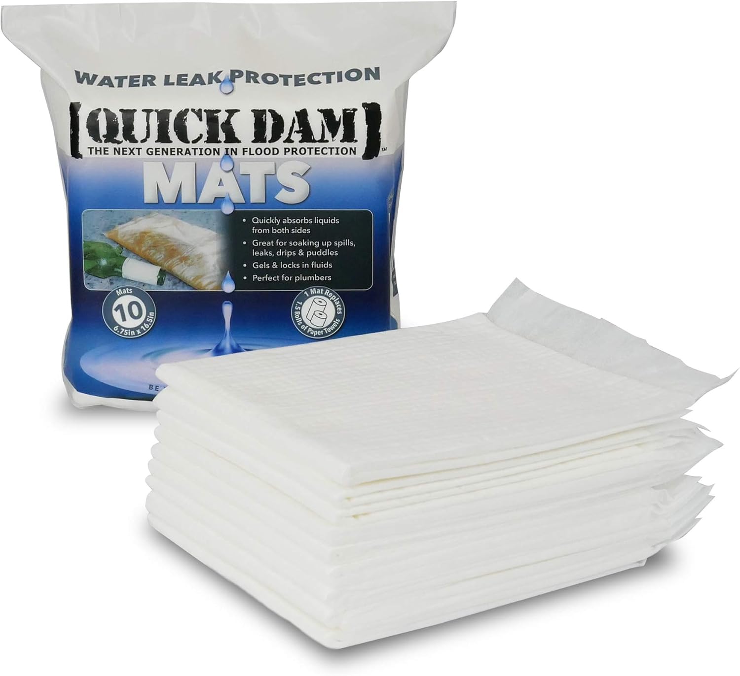 Amazon.com: Quick Dam WUM-10 Super Absorbent Mats, White : Industrial ...