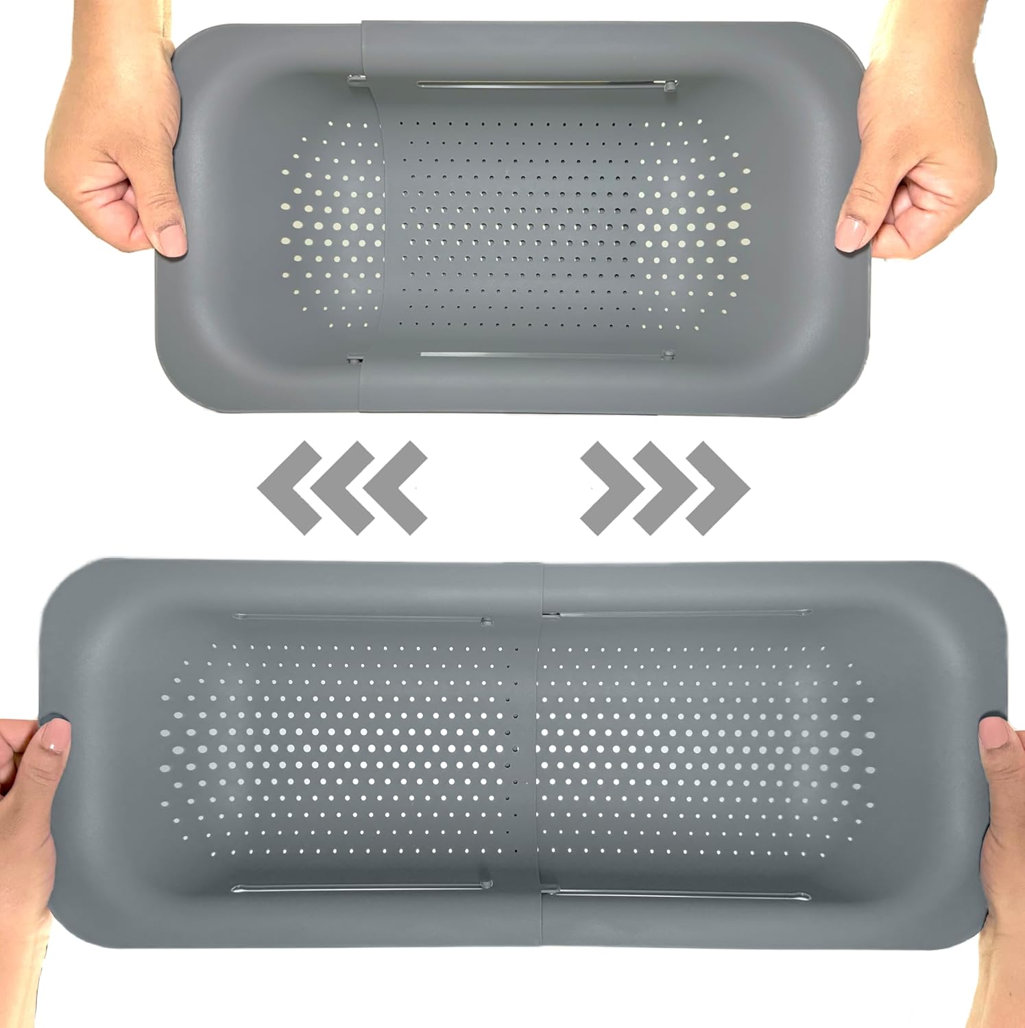 Amazon.com: Over the Sink Colander Extendable Basket Strainer to Wash ...