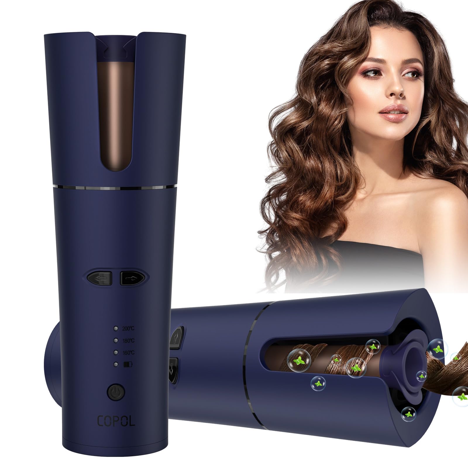 Amazon.com: Auto Hair Iron, Cordless Auto Hair Curler Rotating ...