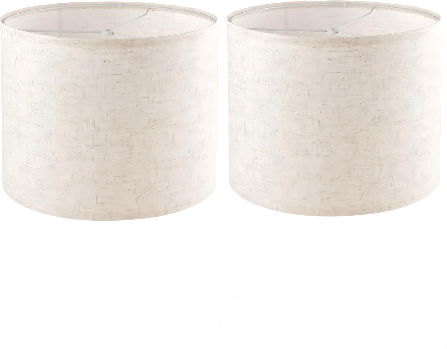 lamp shades set of 2，Handmade beige natural linen lamp shade，, suitable ...