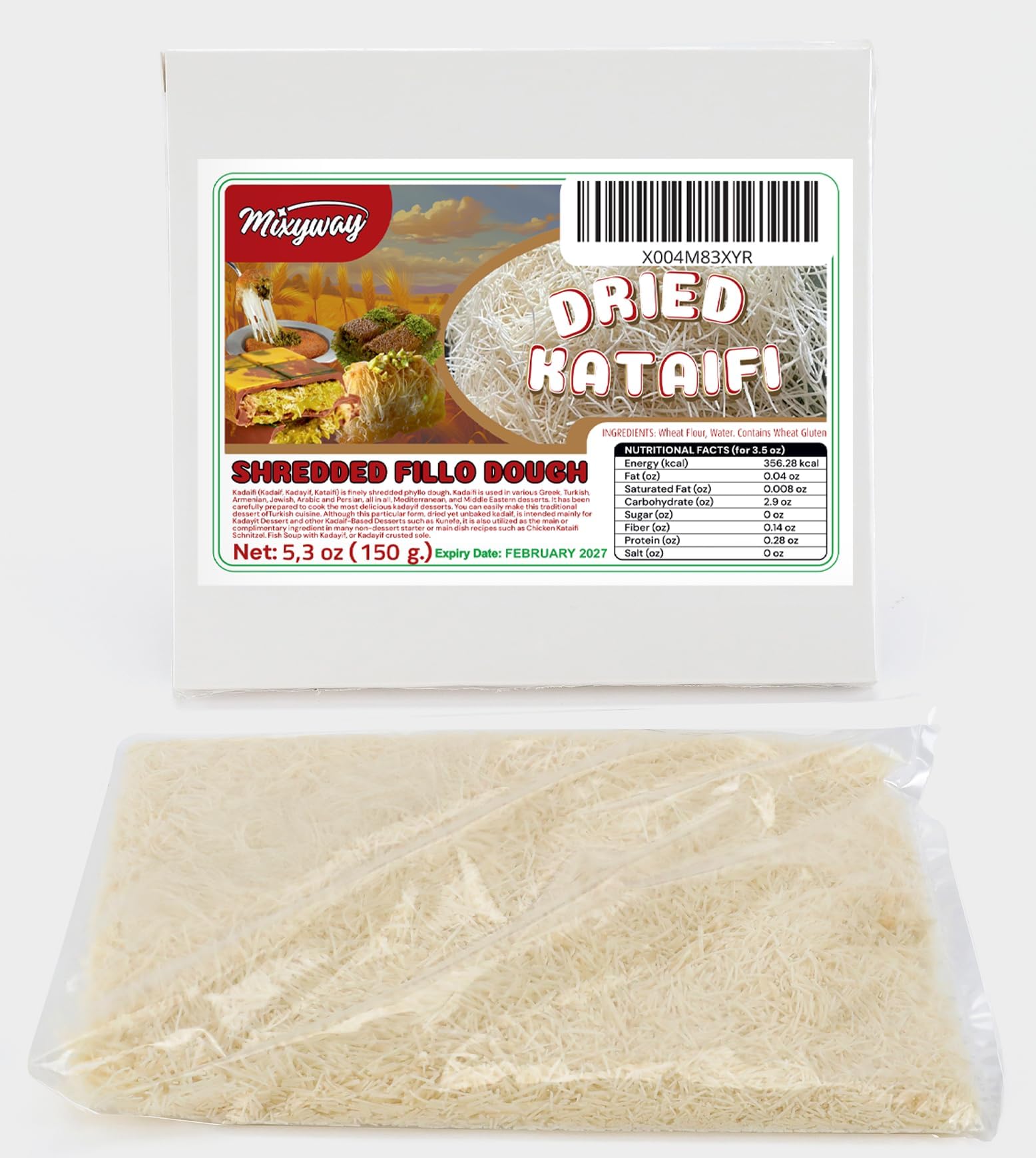 Amazon.com : Kataifi Shredded Fillo Dough for Dubai Chocolate Bar ...