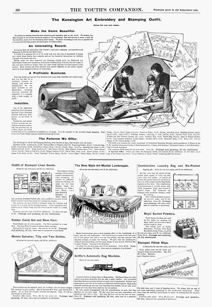 Amazon.com: Ad Housewares 1890 Namerican Magazine Advertisements For ...