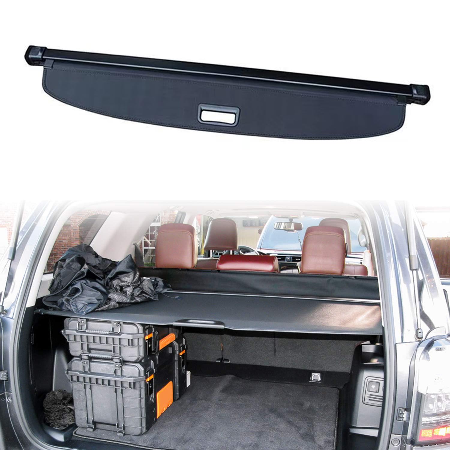 Amazon.com: Longyeauto Retractable Cargo Cover Rear Trunk Privacy Shade ...