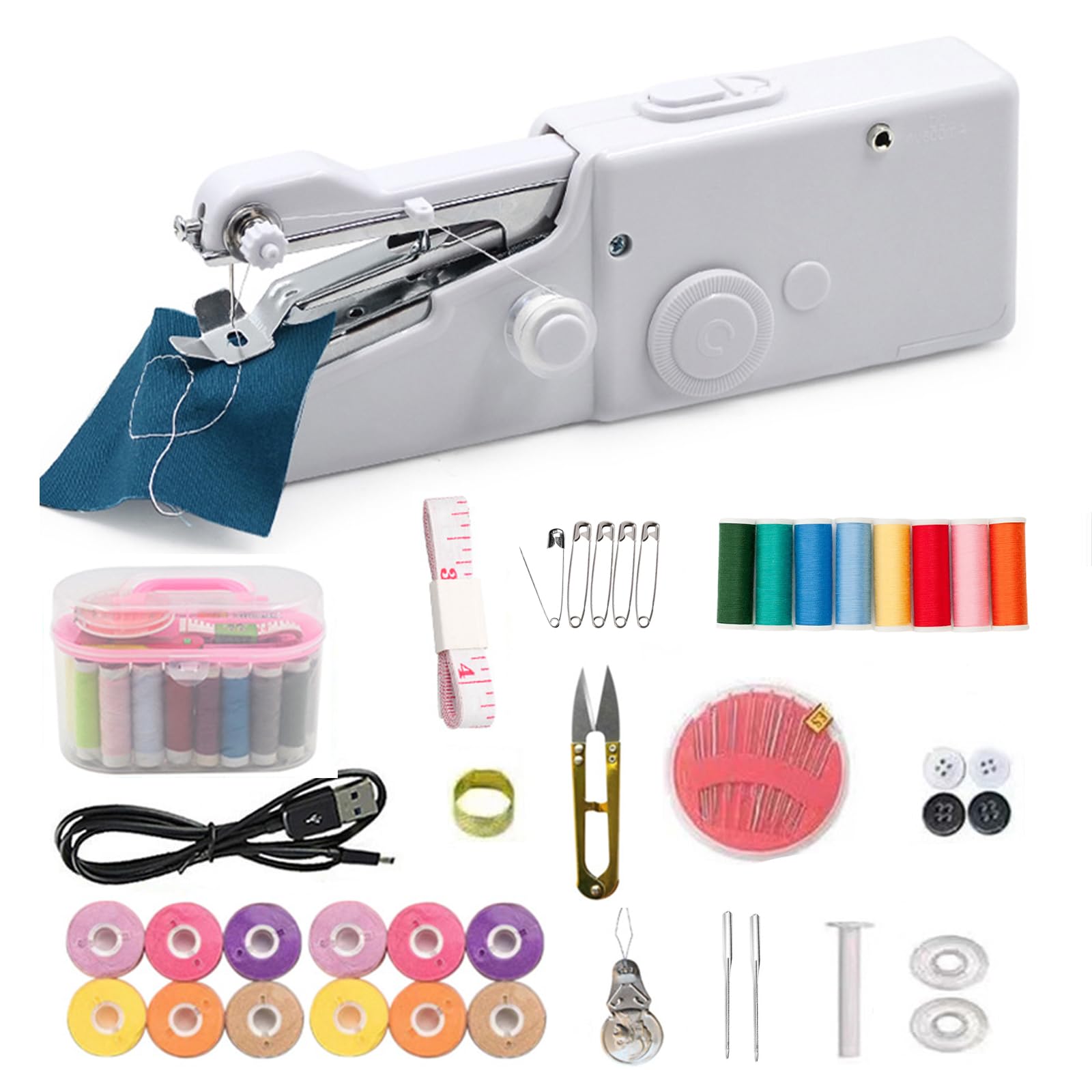 Gorrbinfen Sewing Machine Handheld Sewing Machine Portable Sewing ...